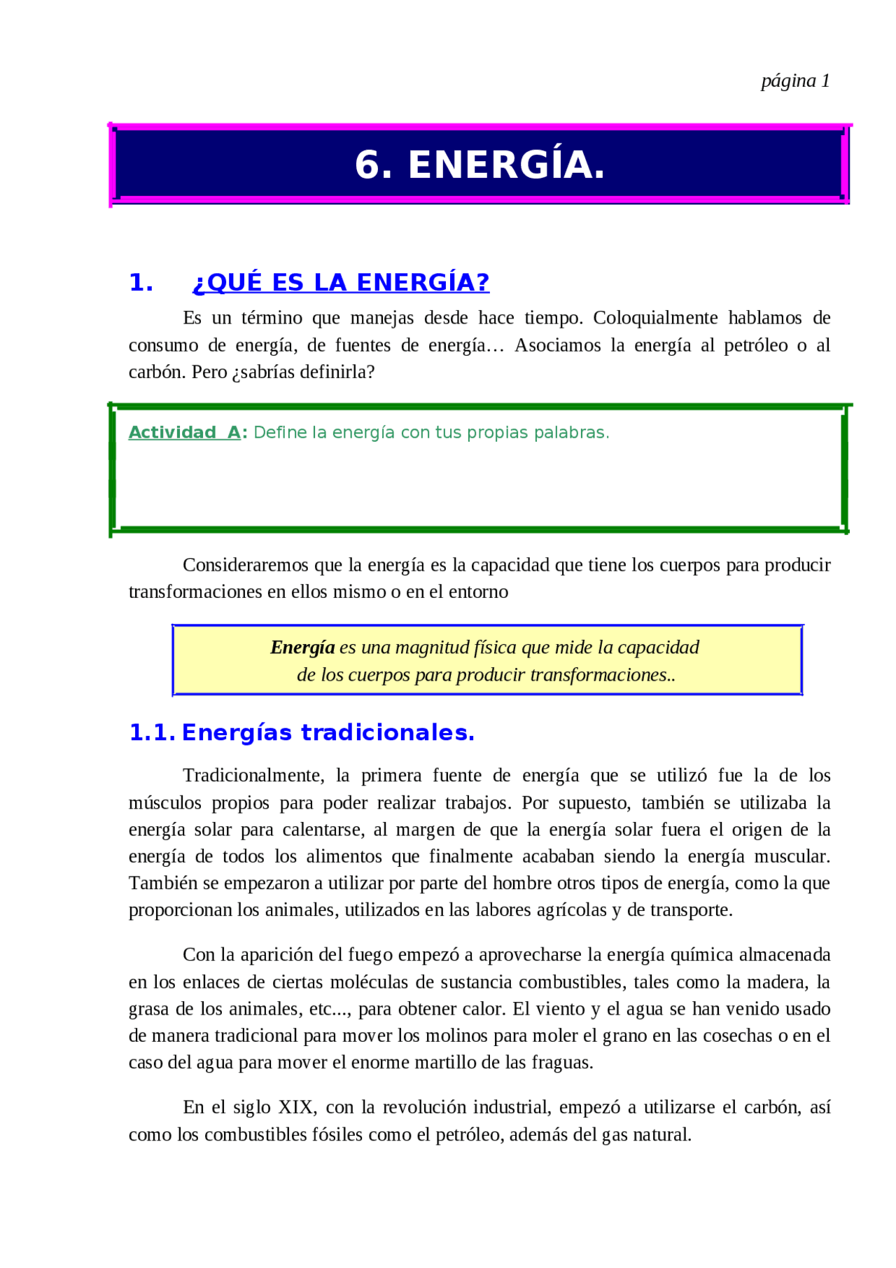 Energia Renovable Y No Renobale Apuntes De Física Docsity