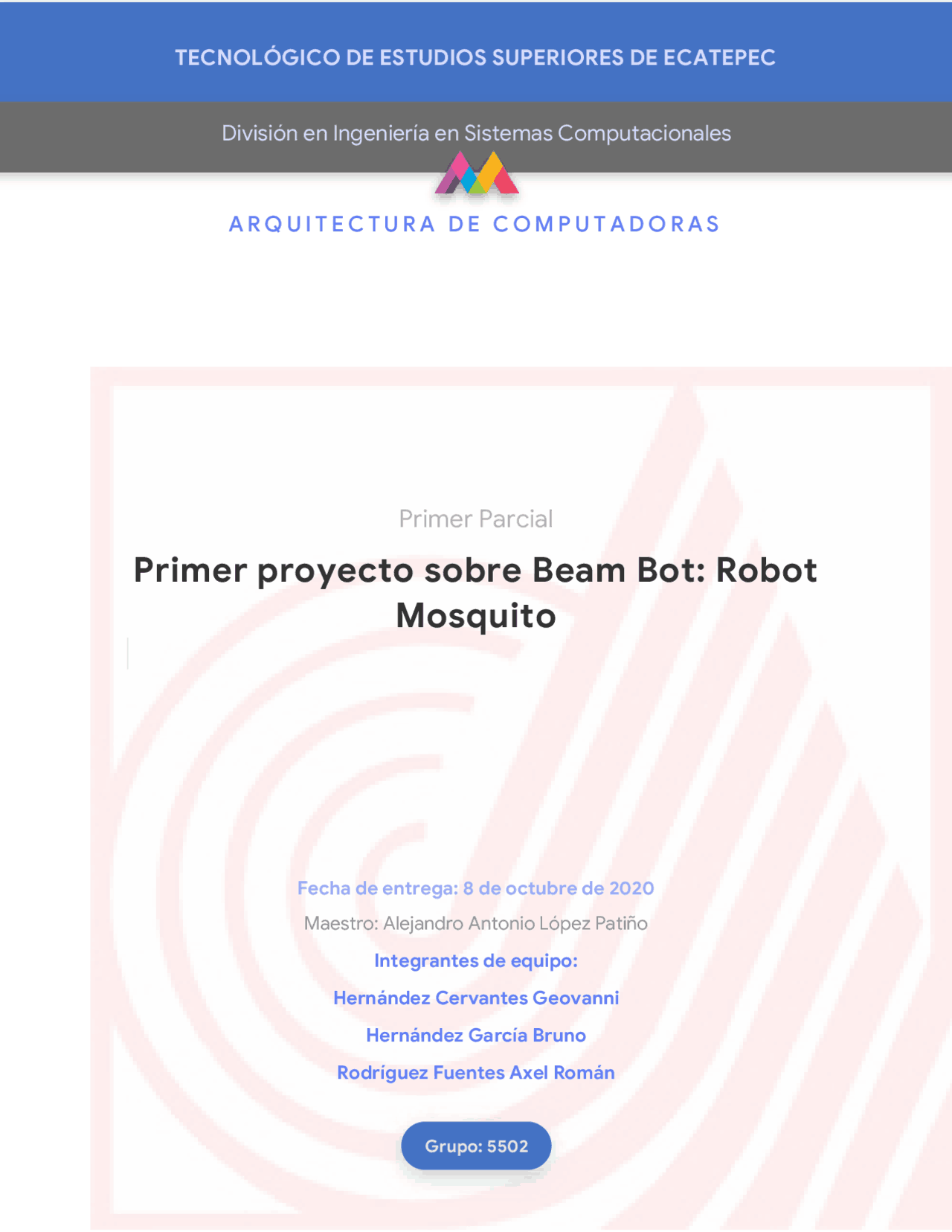 Beam Bot: simulación vida Biológica - Docsity