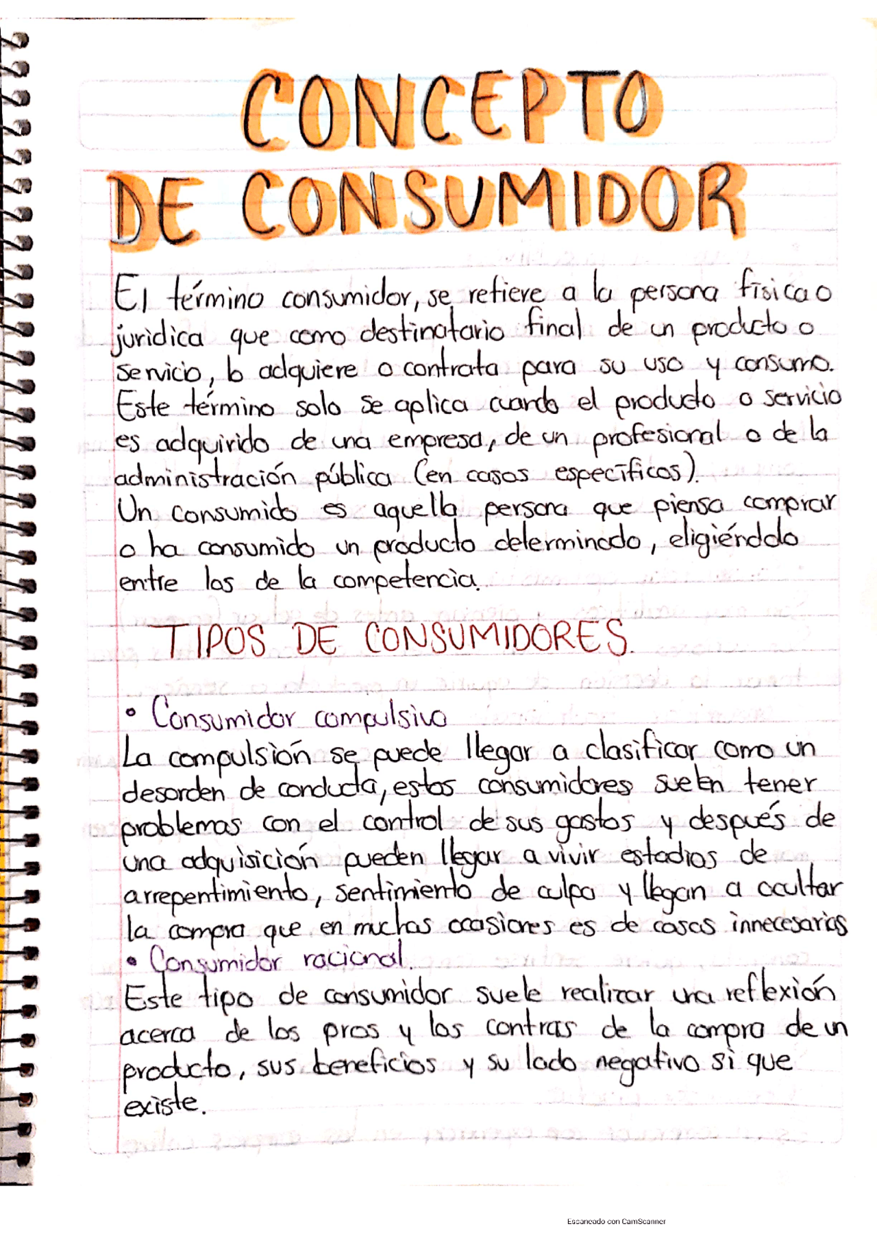 Los tipos de consumidores - Docsity