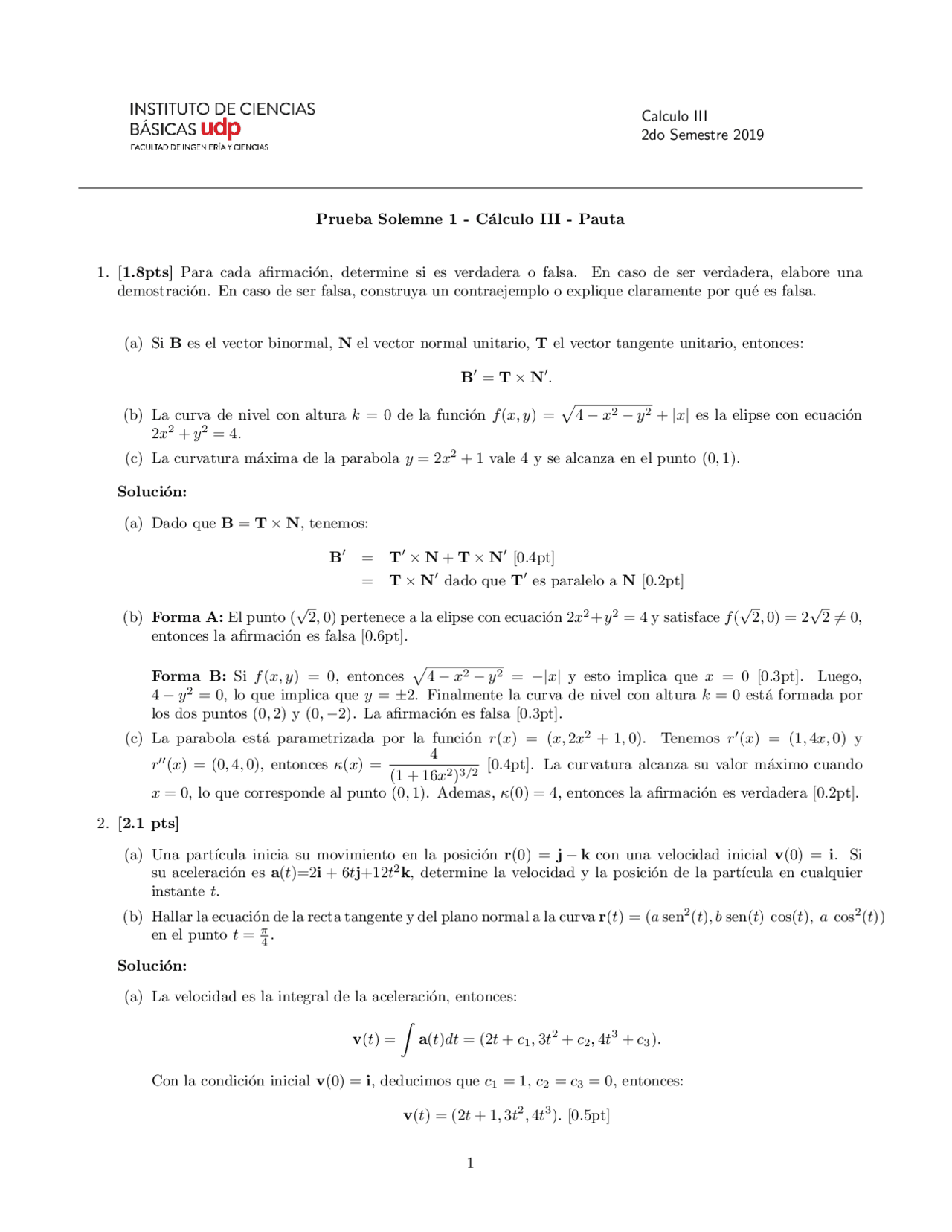 Ejercicios Calculo Vectorial Resueltos Exámenes De Cálculo Avanzado