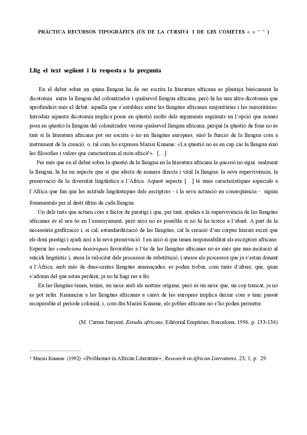 Ejercicios De Repaso De Valenciano Docsity