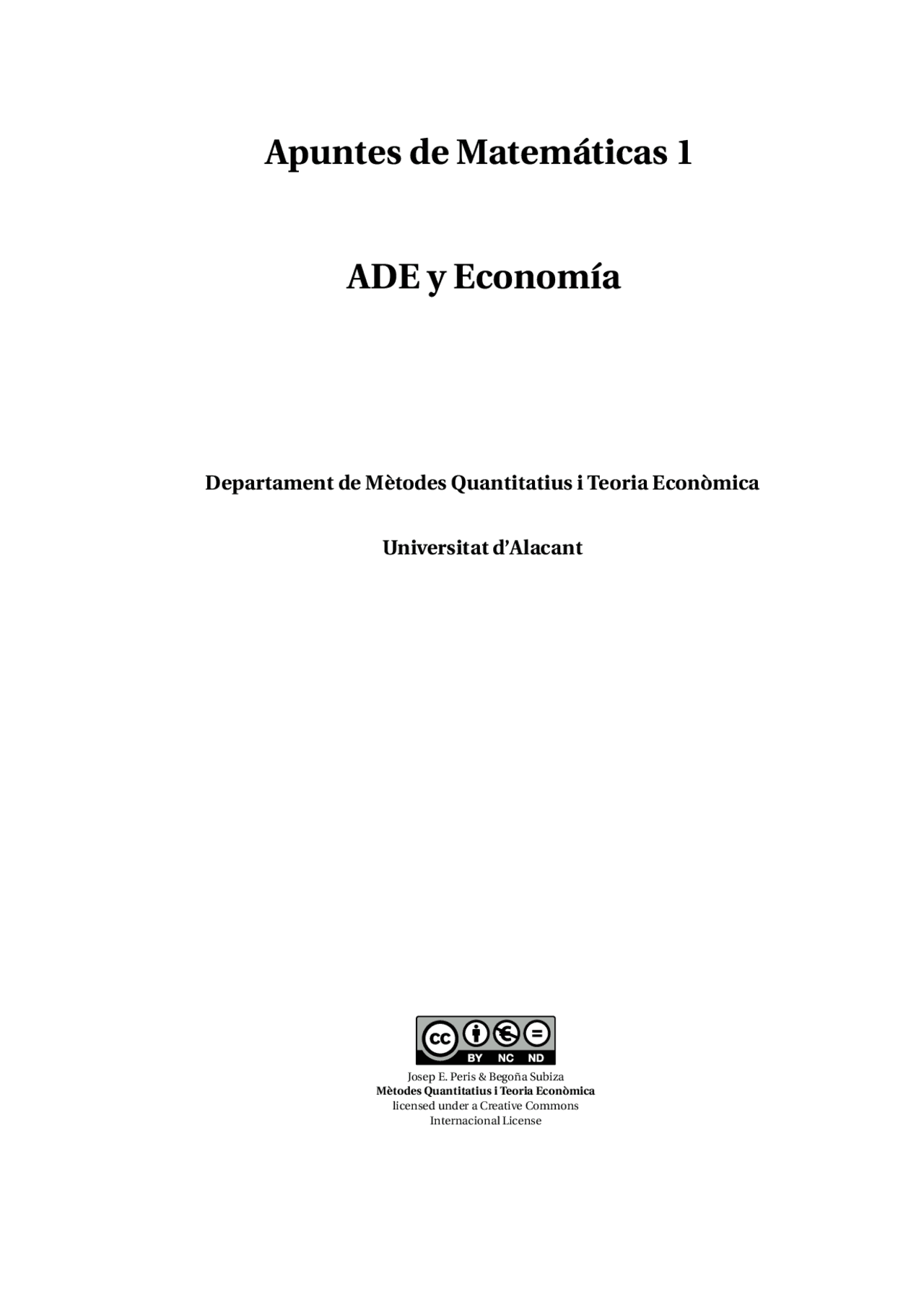 Apuntes Matemáticas 1 Y 2 Docsity