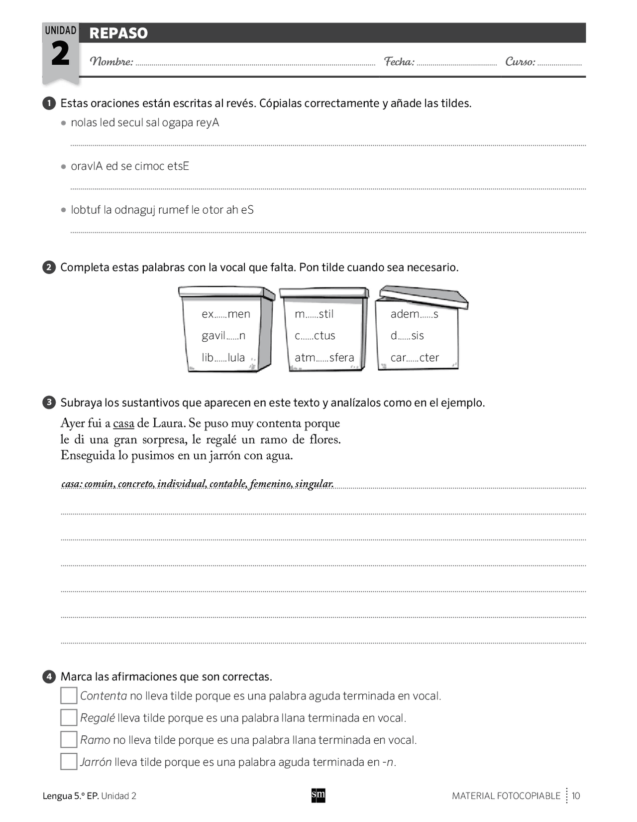 LENGUA TEMA 2 REPASO | Apuntes de Lengua y Literatura | Docsity