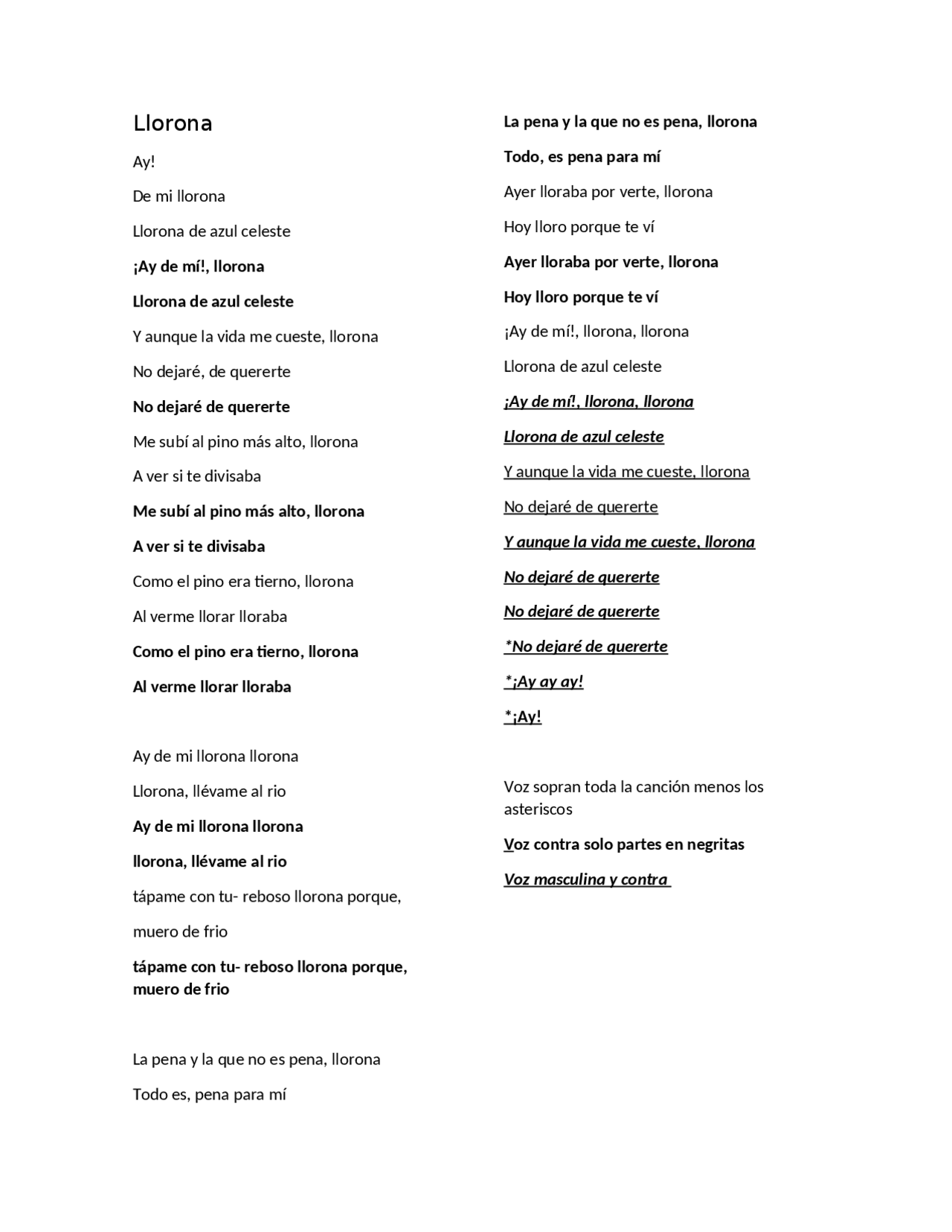 Canción Oaxaqueña Tradicional Docsity