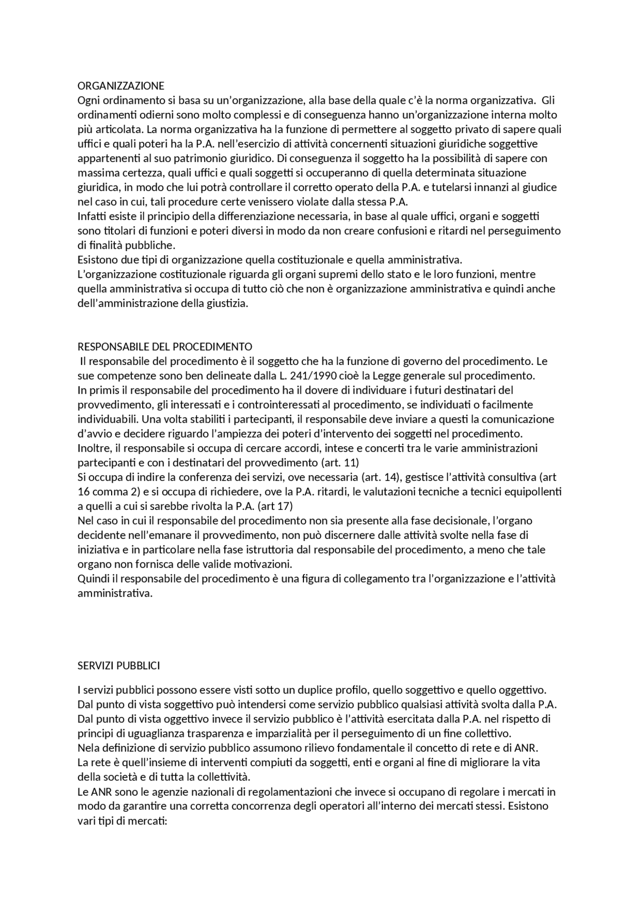 Risposte E Domande Esame Diritto Amministrativo I Docsity