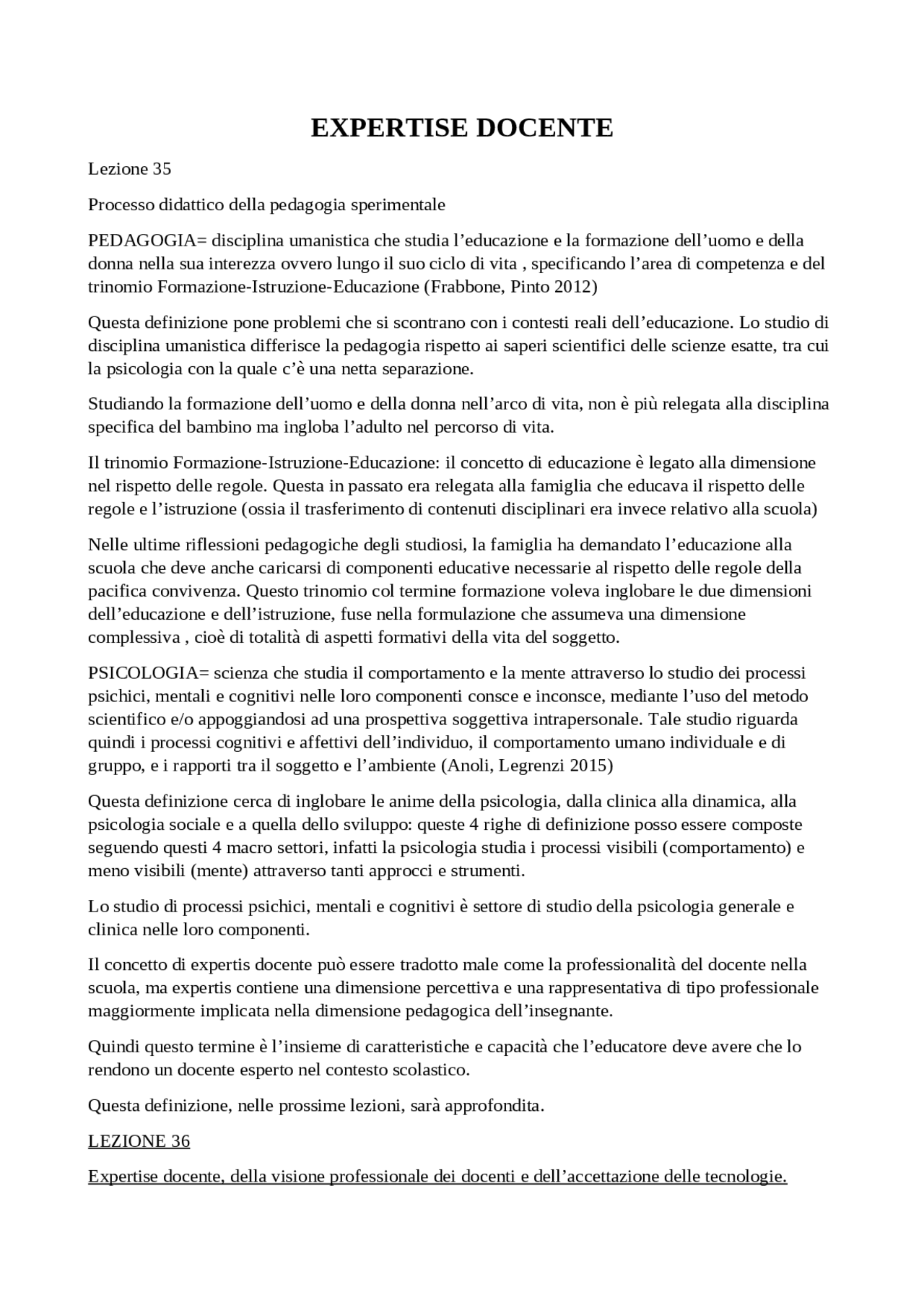 Metodologie E Tecnologie Didattiche Docsity
