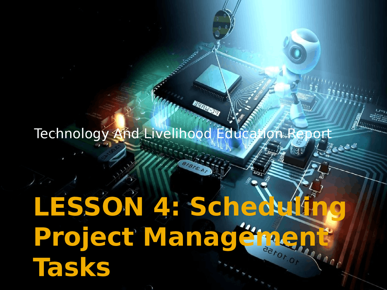 Scheduling Project Management Task Docsity