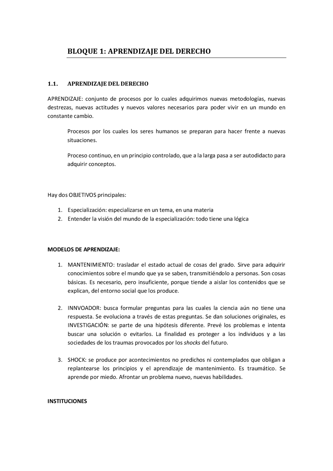 Fonaments De Dret Bloc 1 Docsity