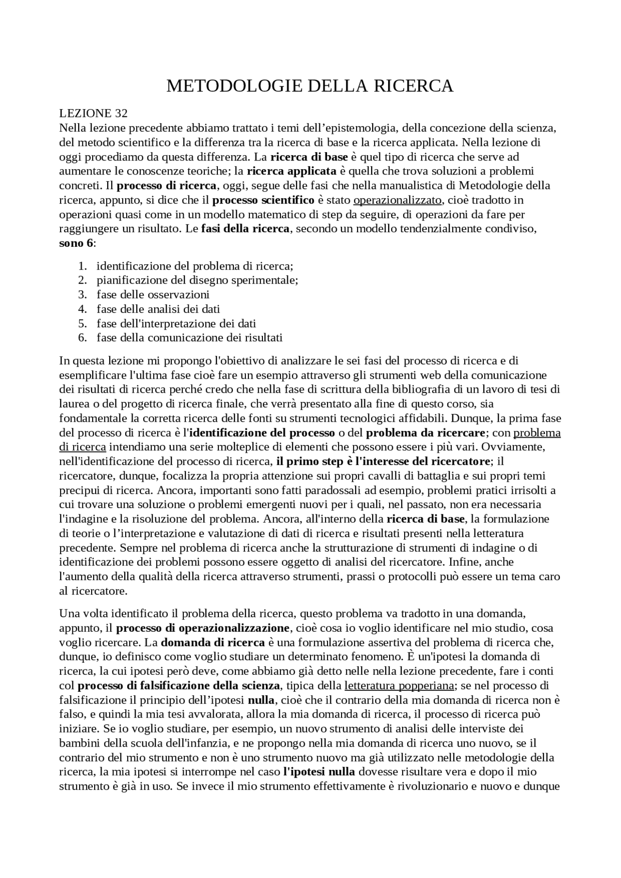 Metodologie E Tecnologie Didattiche Docsity