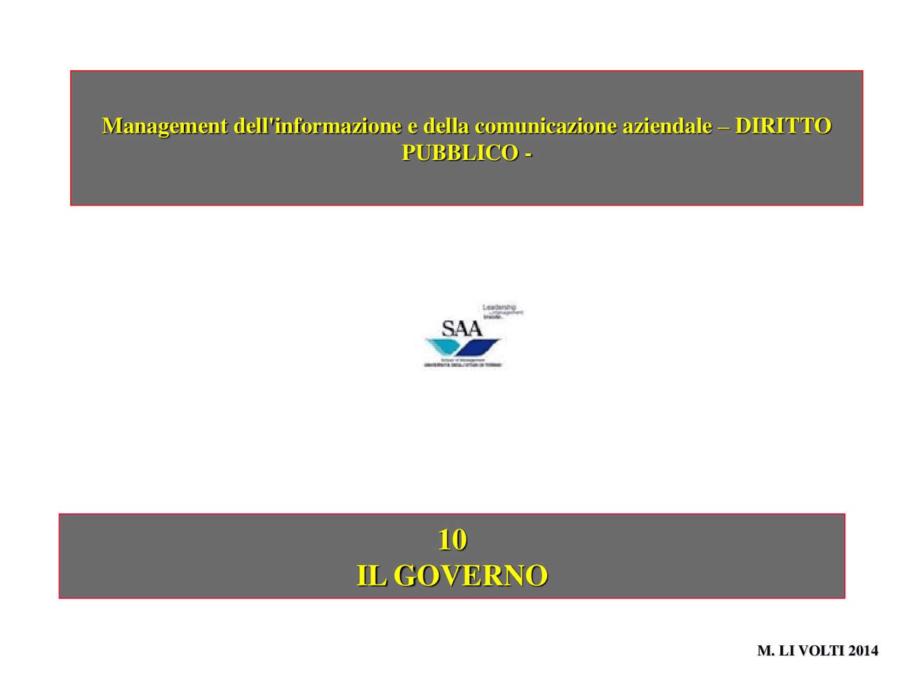 Schemi Sul Governo Diritto Costituzionale Docsity