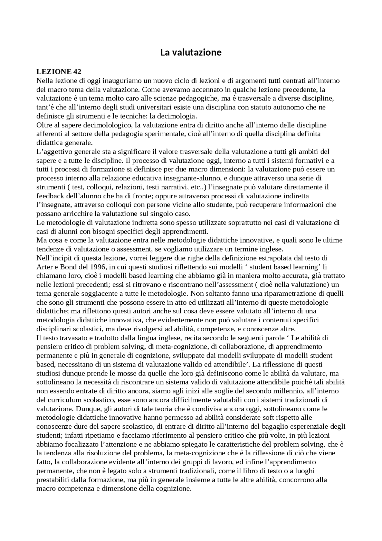 Metodologie E Tecnologie Didattiche Docsity