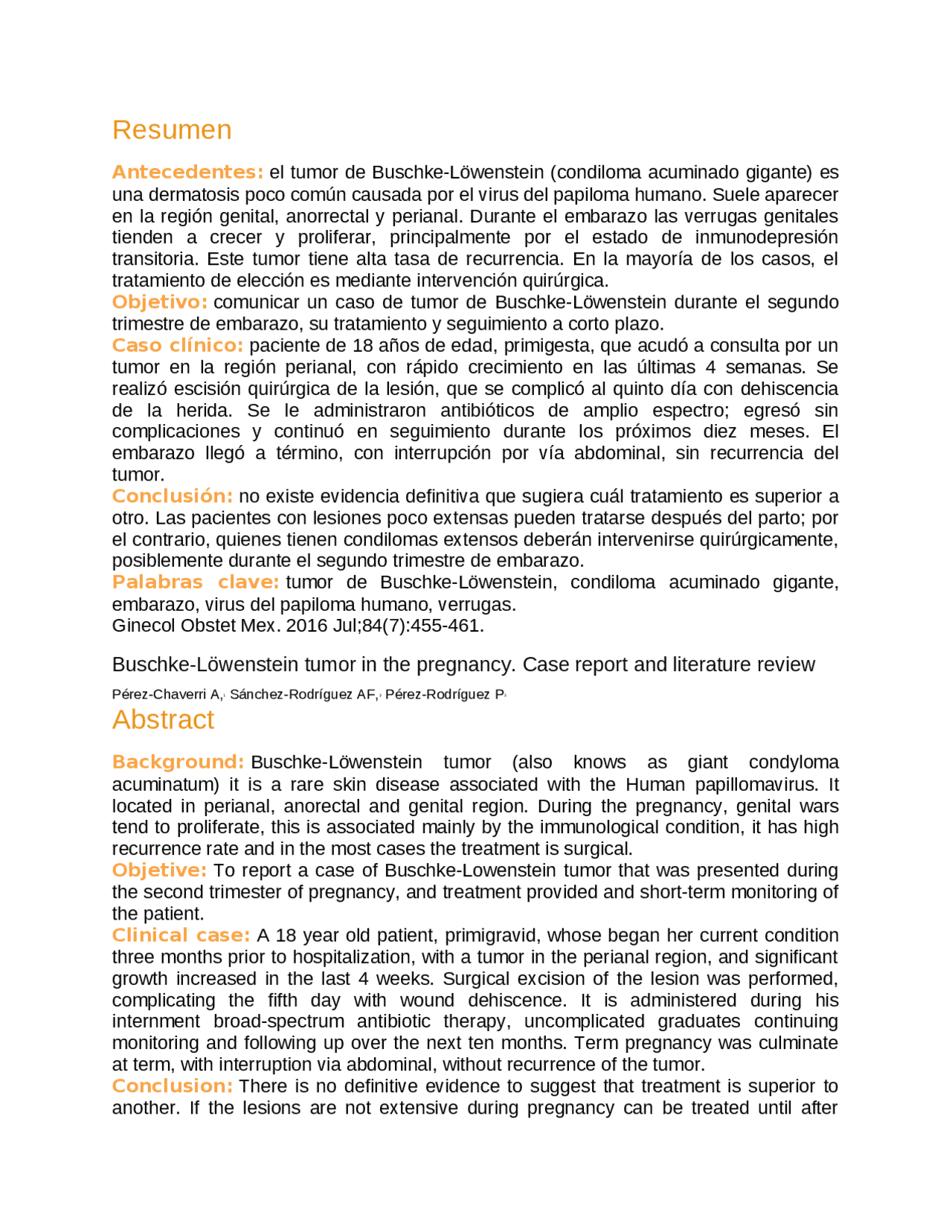 Caso Clinico Obstetricia Ejercicios De Obstetricia Docsity