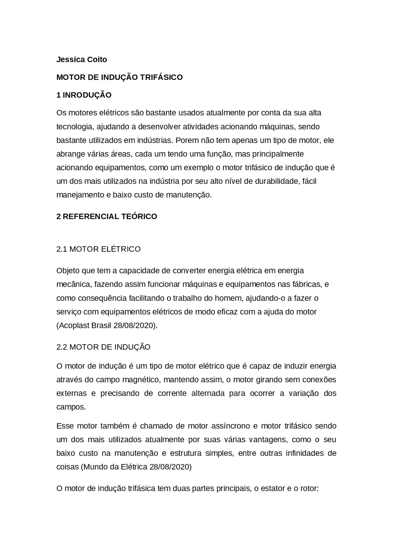 Motor De Indução Trifásico Docsity