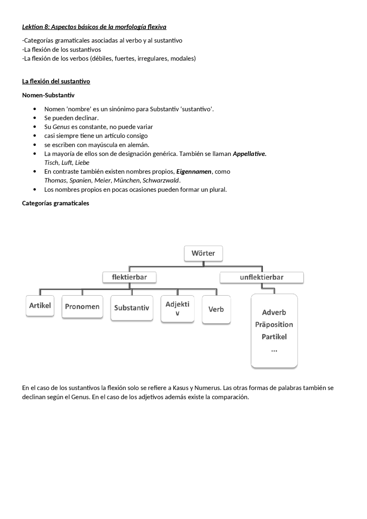 Apuntes Gramatica Alemana Usc Docsity