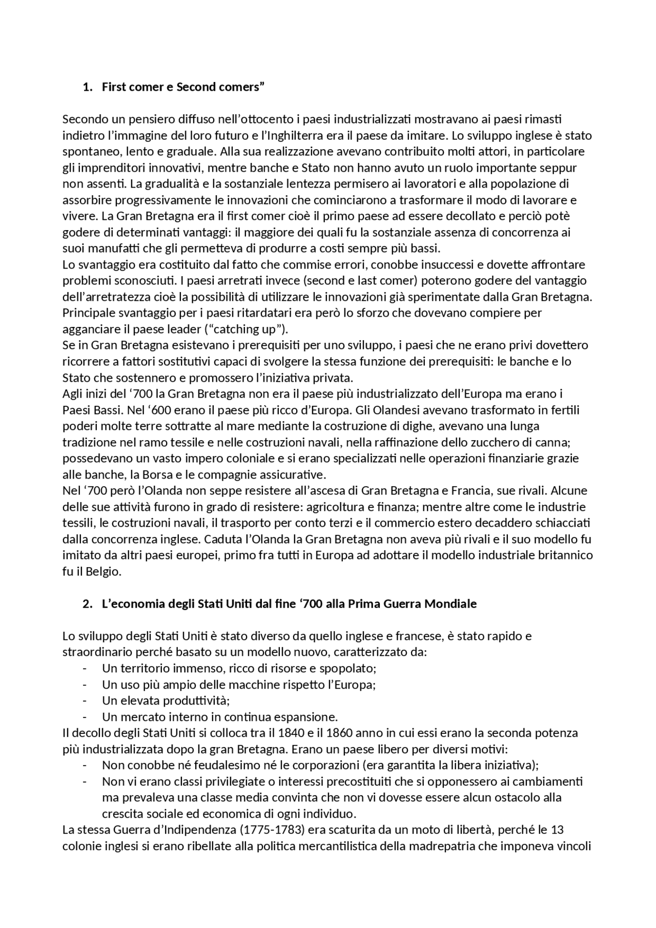 Argomenti Storia Economica Da Libro Ennio De Simone Docsity