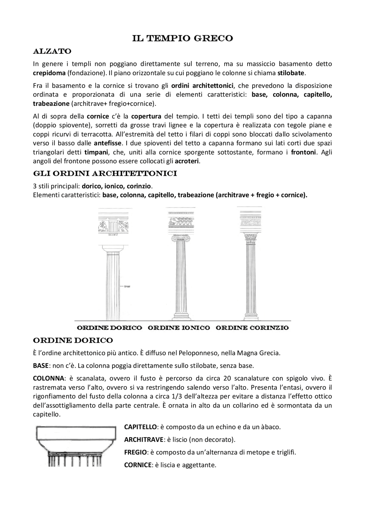 Appunti Di Storia Dellarte Greca Docsity