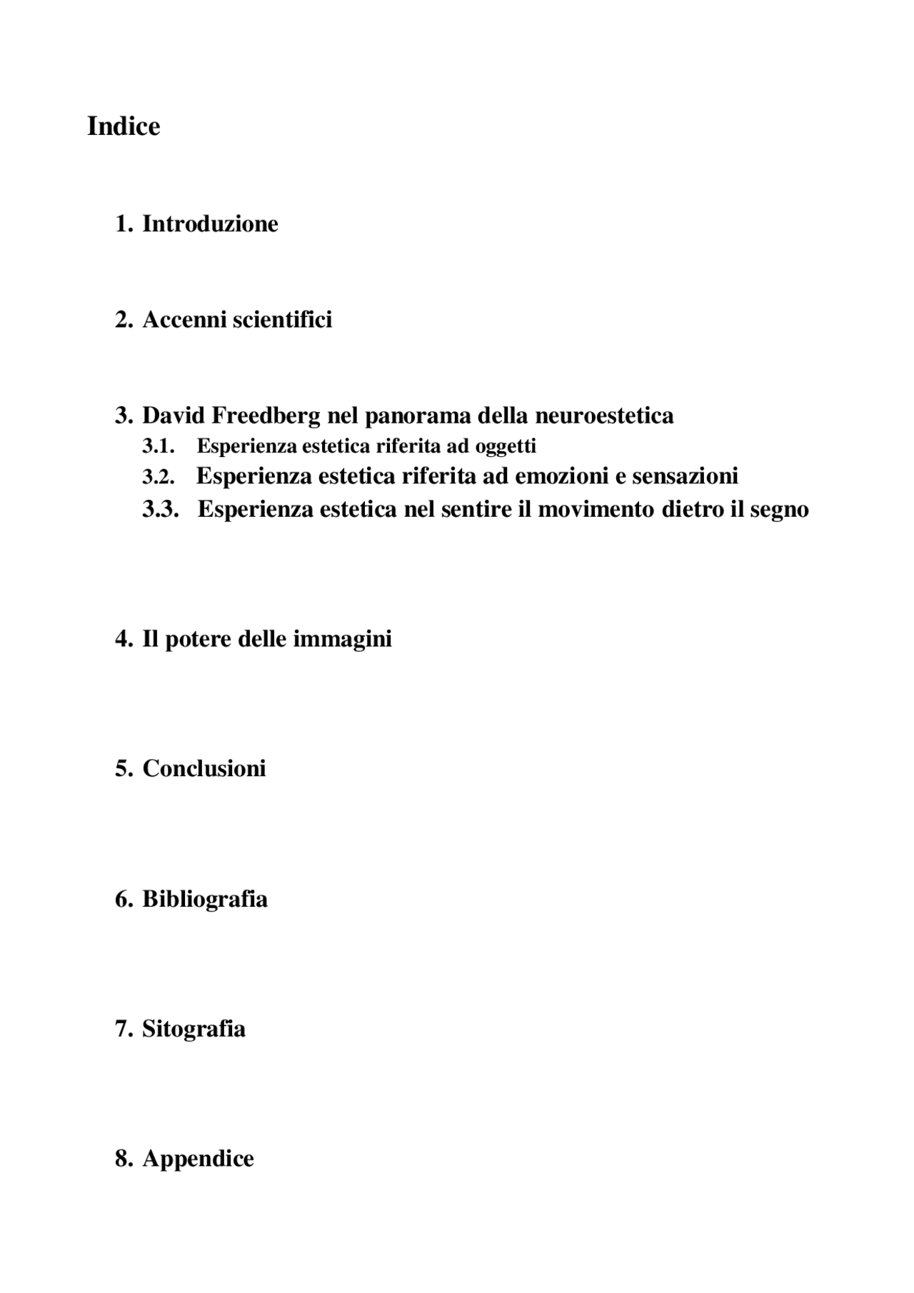 David Freedberg e il potere delle immagini - Docsity