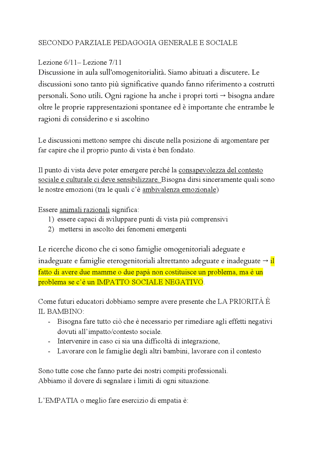 Appunti Pedagogia Generale E Sociale Fabbri Secondo Semestre