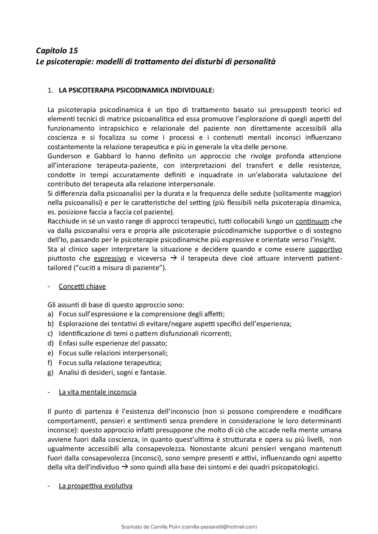 Lingiardi La Personalità E I Suoi Disturbi Docsity