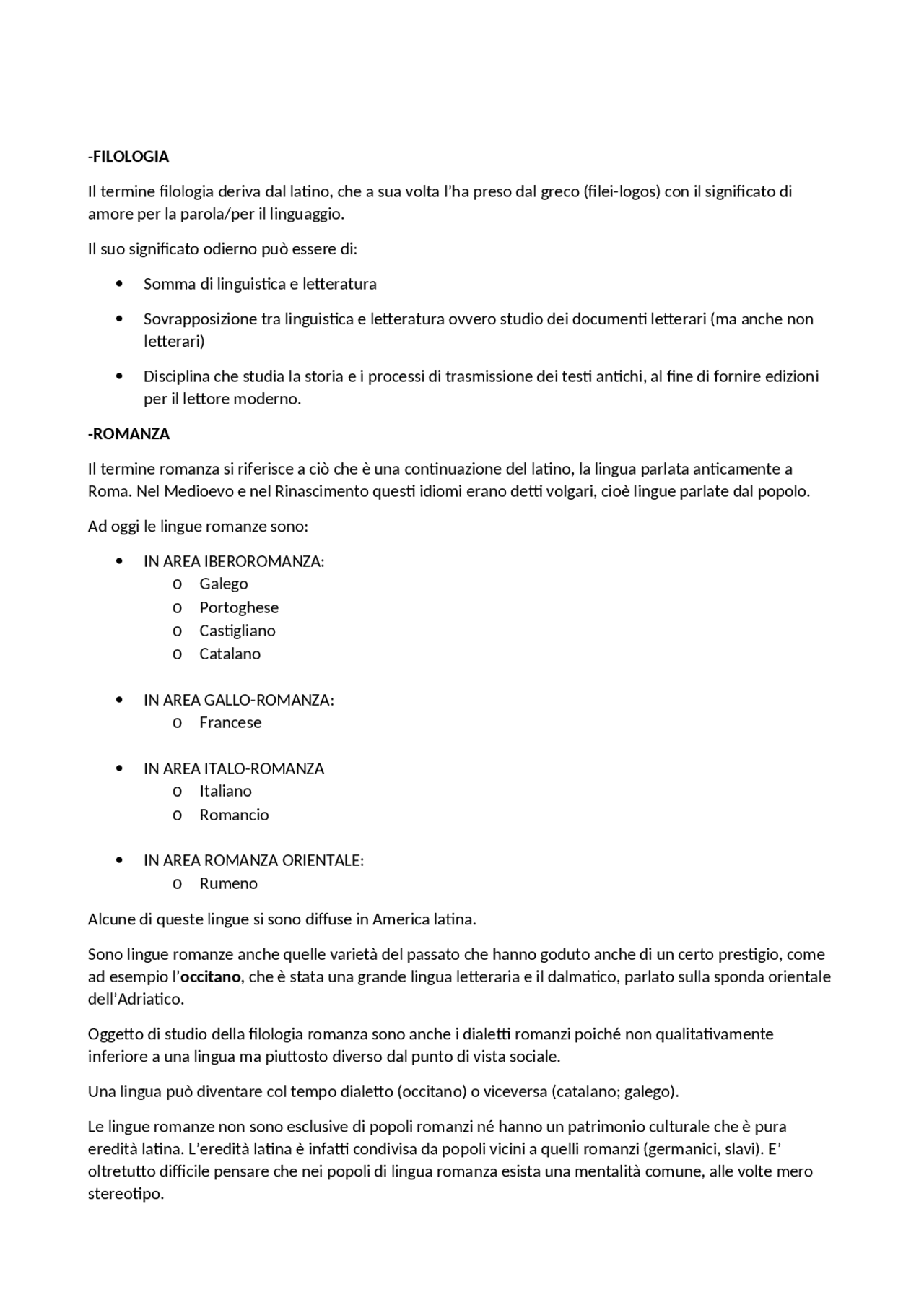 Manuale Di Linguistica E Filologia Romanza Andreose Renzi Docsity