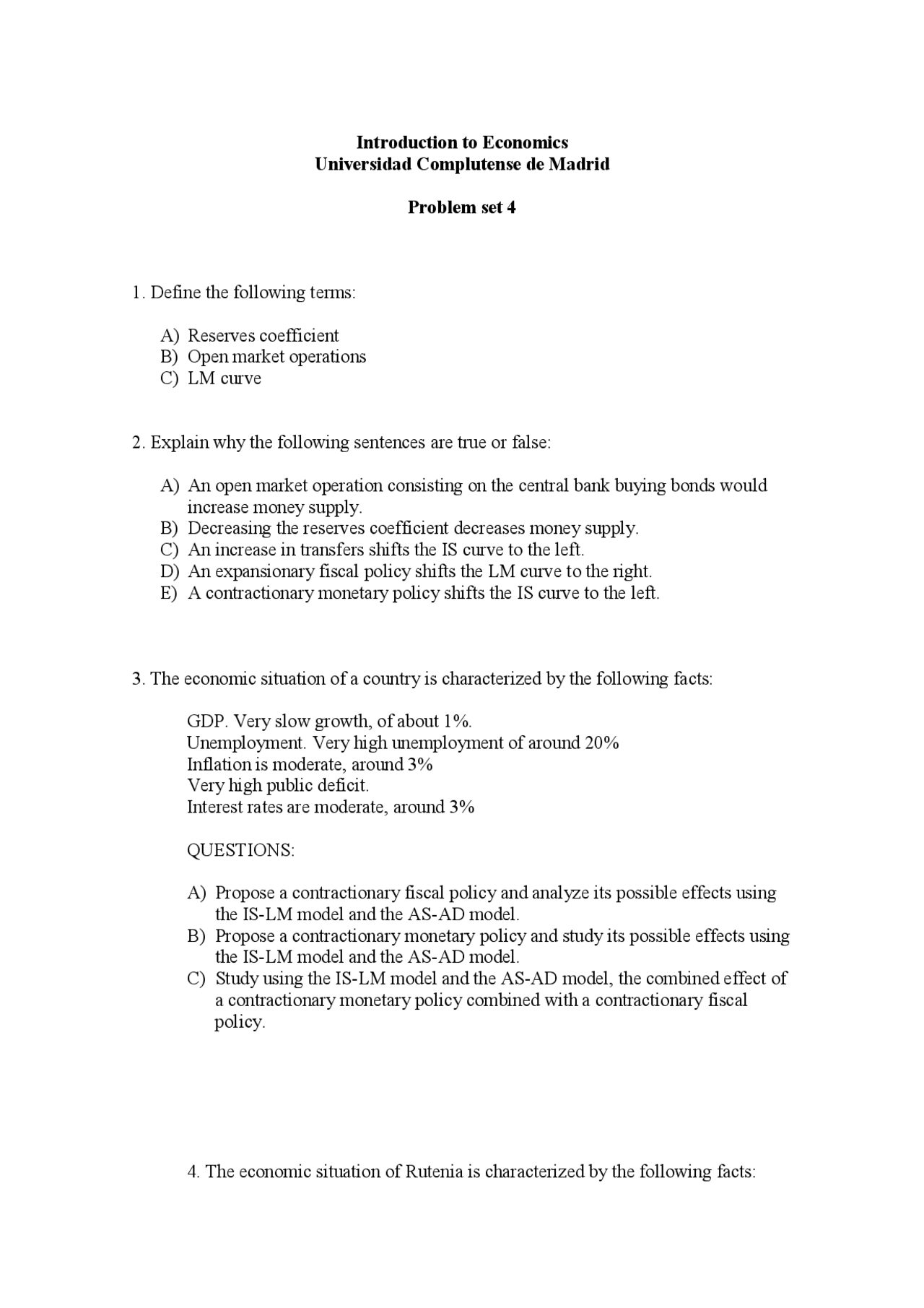 Problem Sets Prácticas Docsity