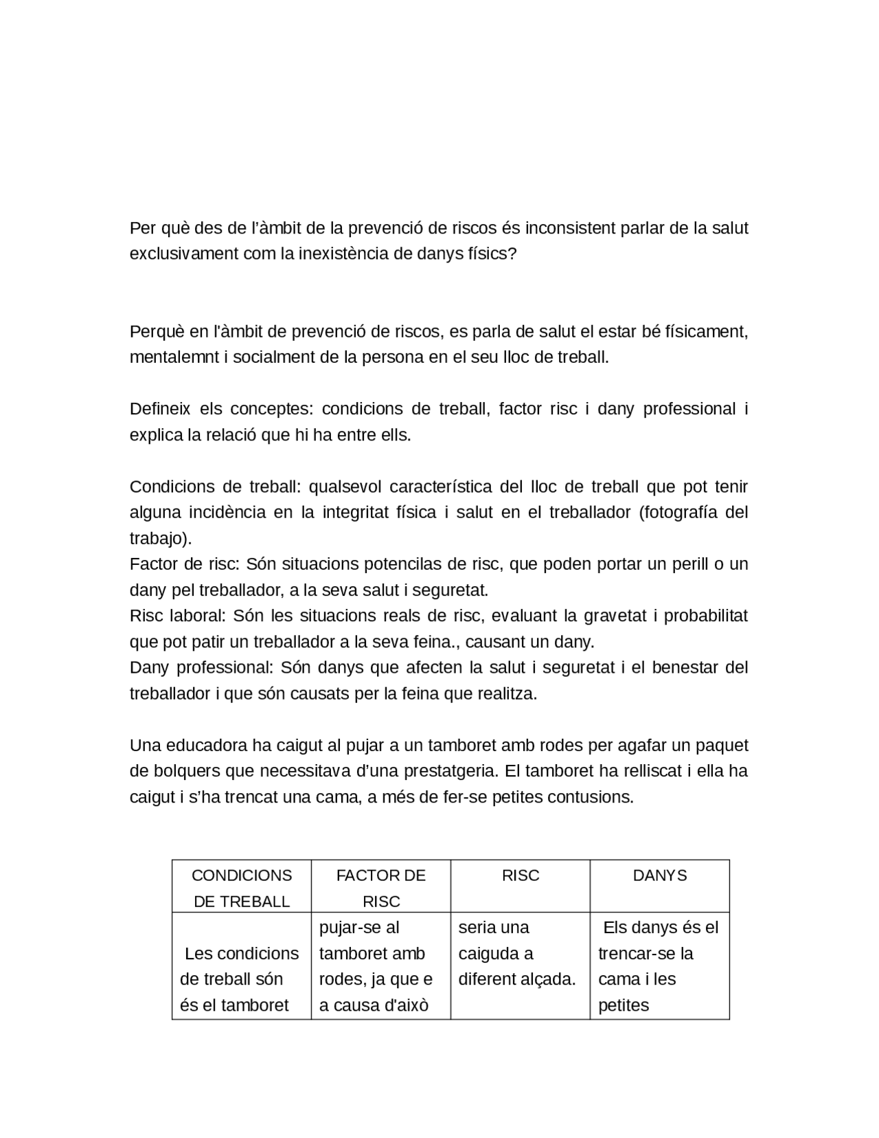 Ejercicios Formación Laboral Ejercicios De Formación Y Orientación