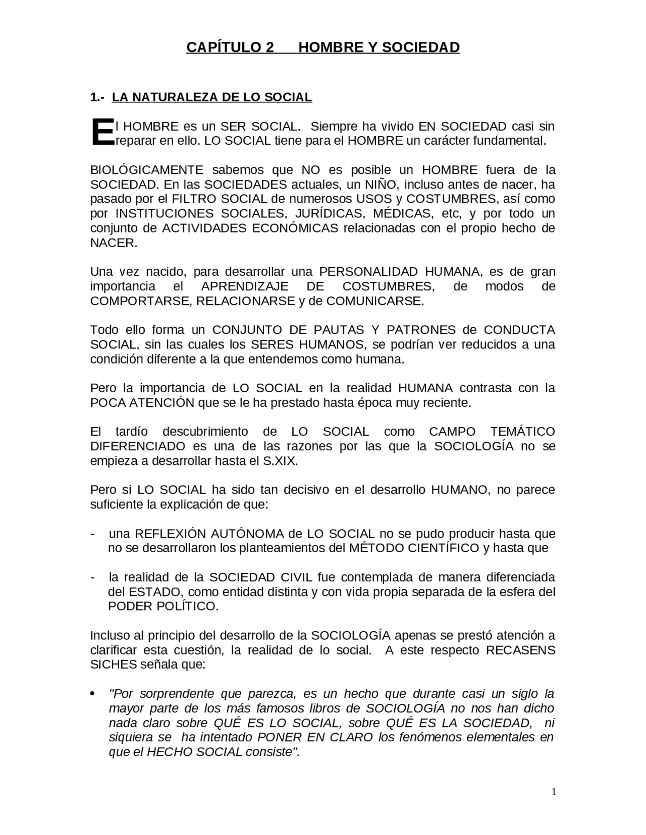 Apuntes De Sociologia Docsity