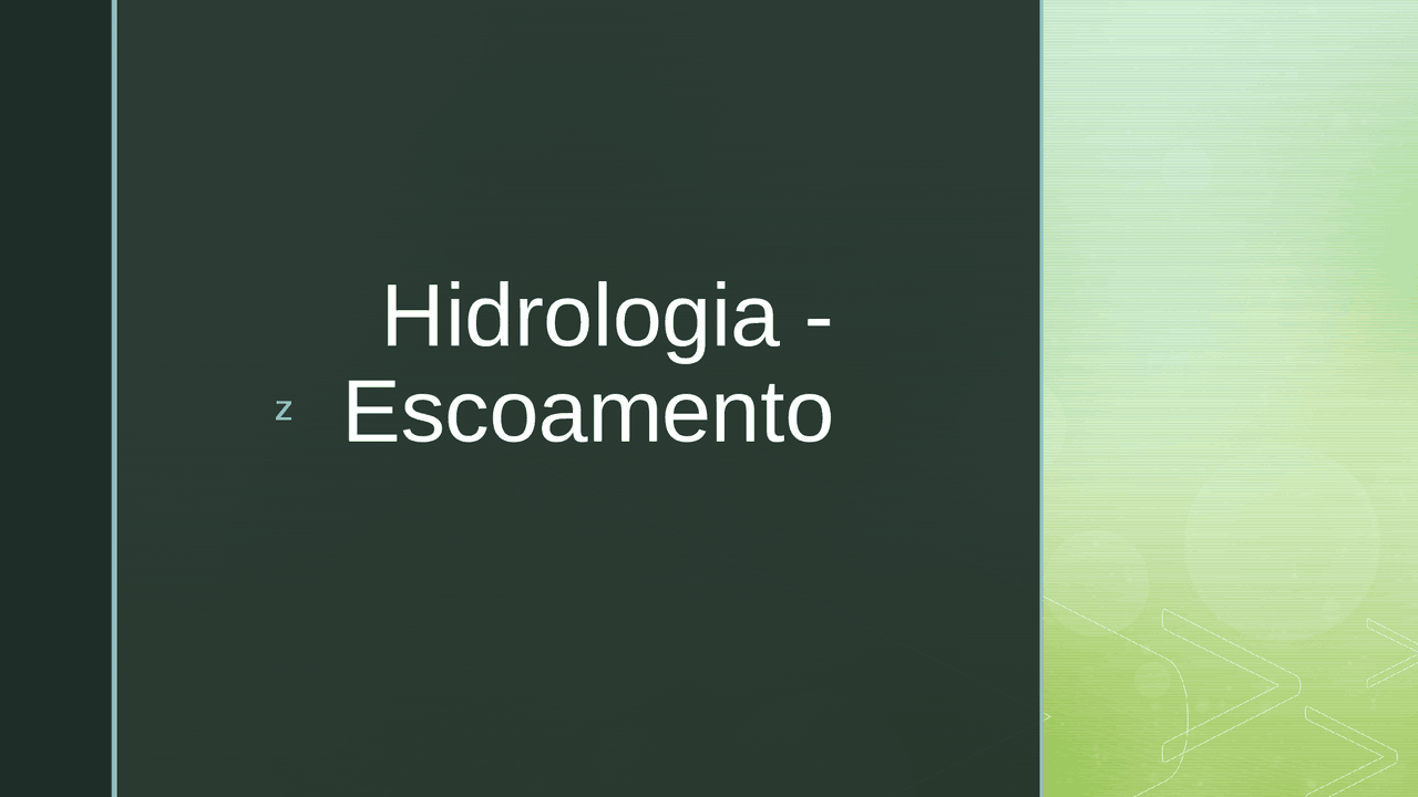 Escoamento Superficial Docsity