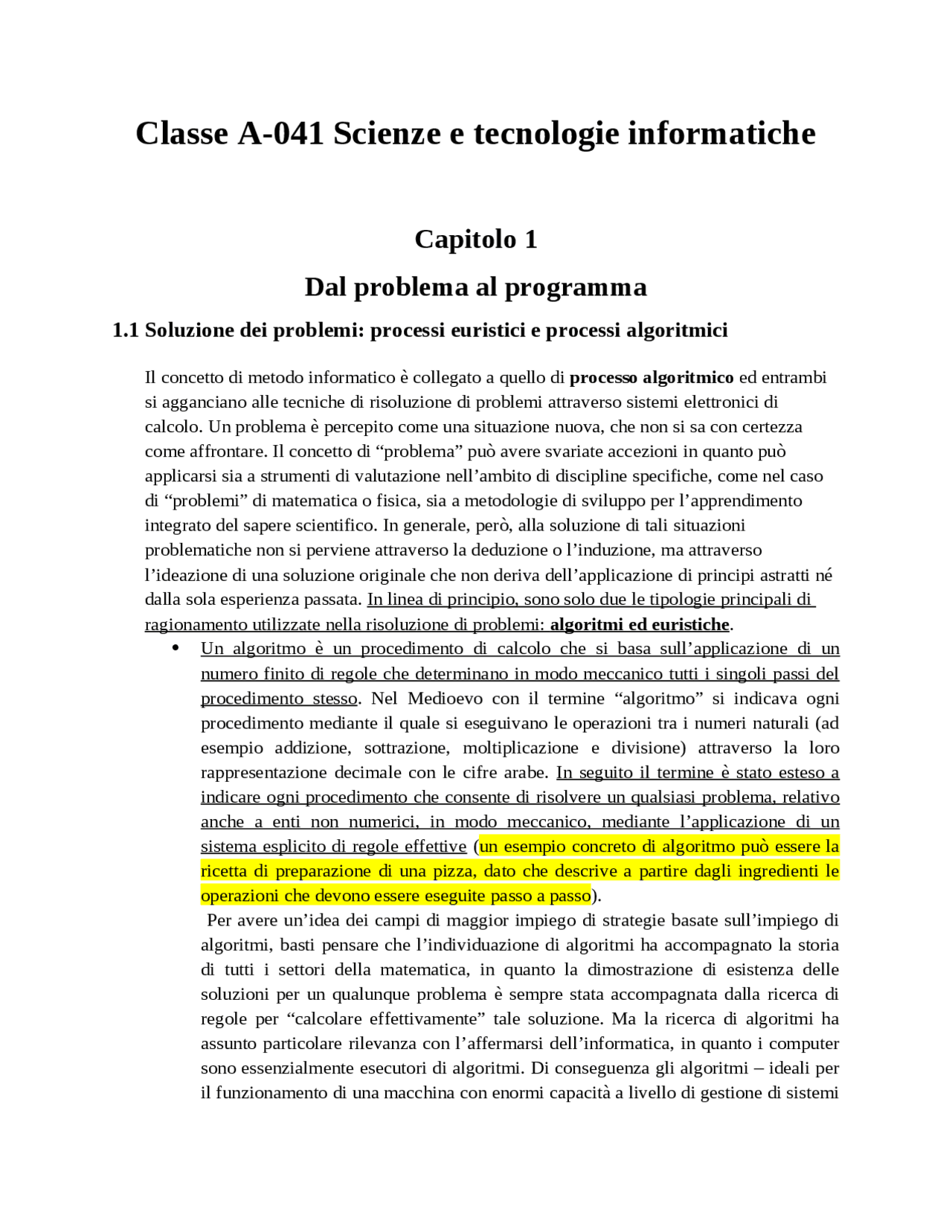 Appunti Di Scienze E Tecnologie Informatiche Docsity
