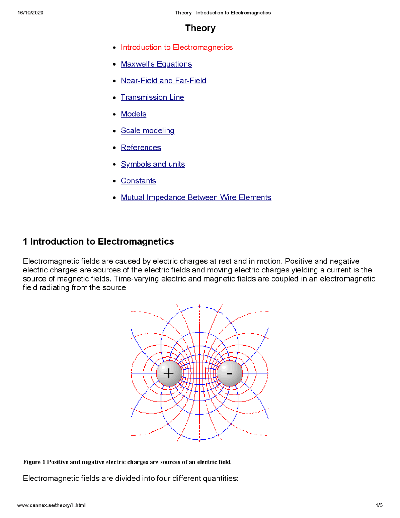 Theory Introduction To Electromagnetics Docsity