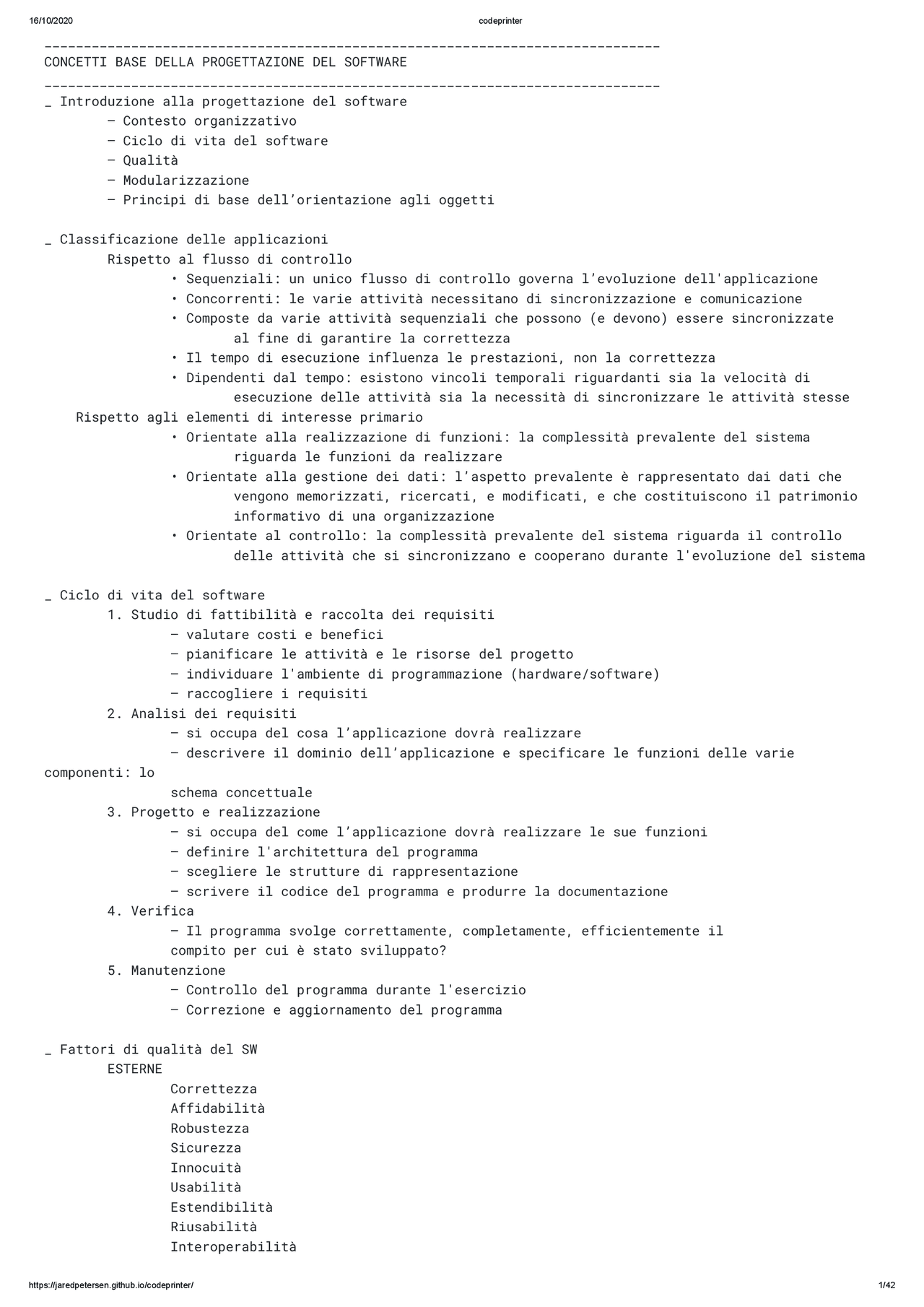 Java Programmazione Orientata Agli Oggetti Oop Docsity