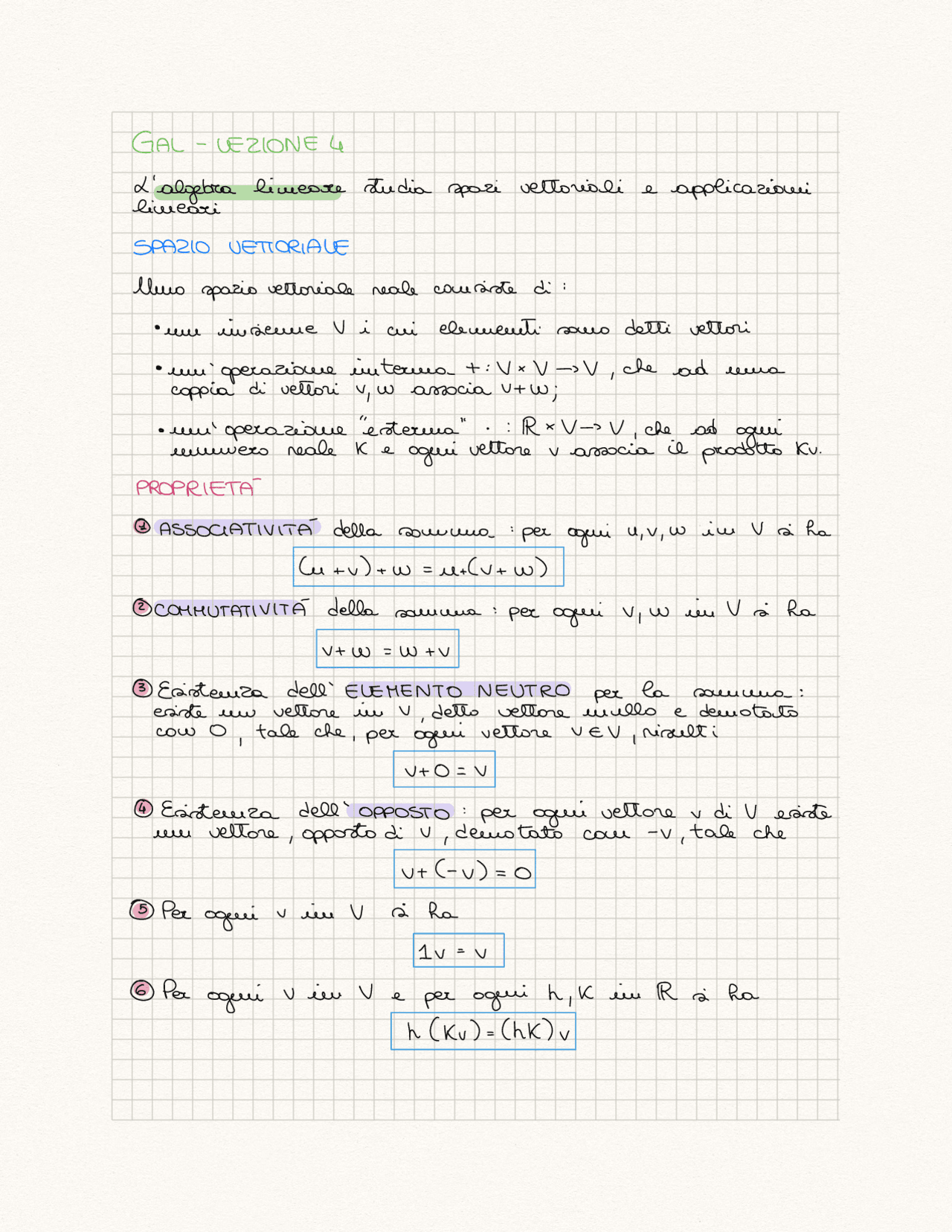 Geometria E Algebra Lineare Docsity