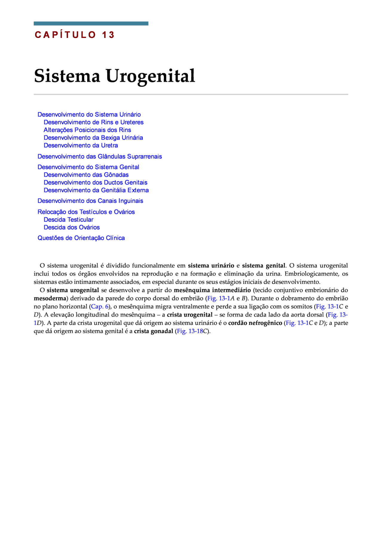 Embriologia Sistema Urinário Resumos Embriologia Docsity