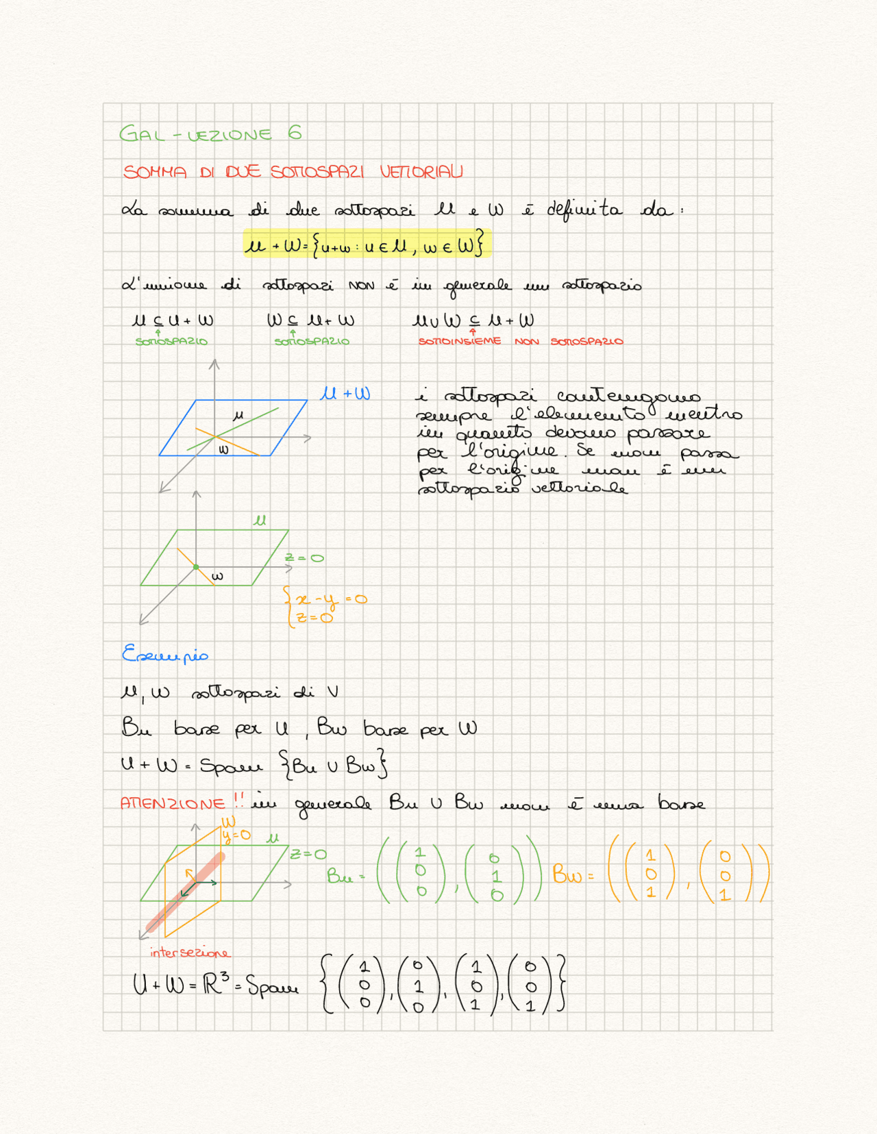 Geometria E Algebra Lineare Docsity