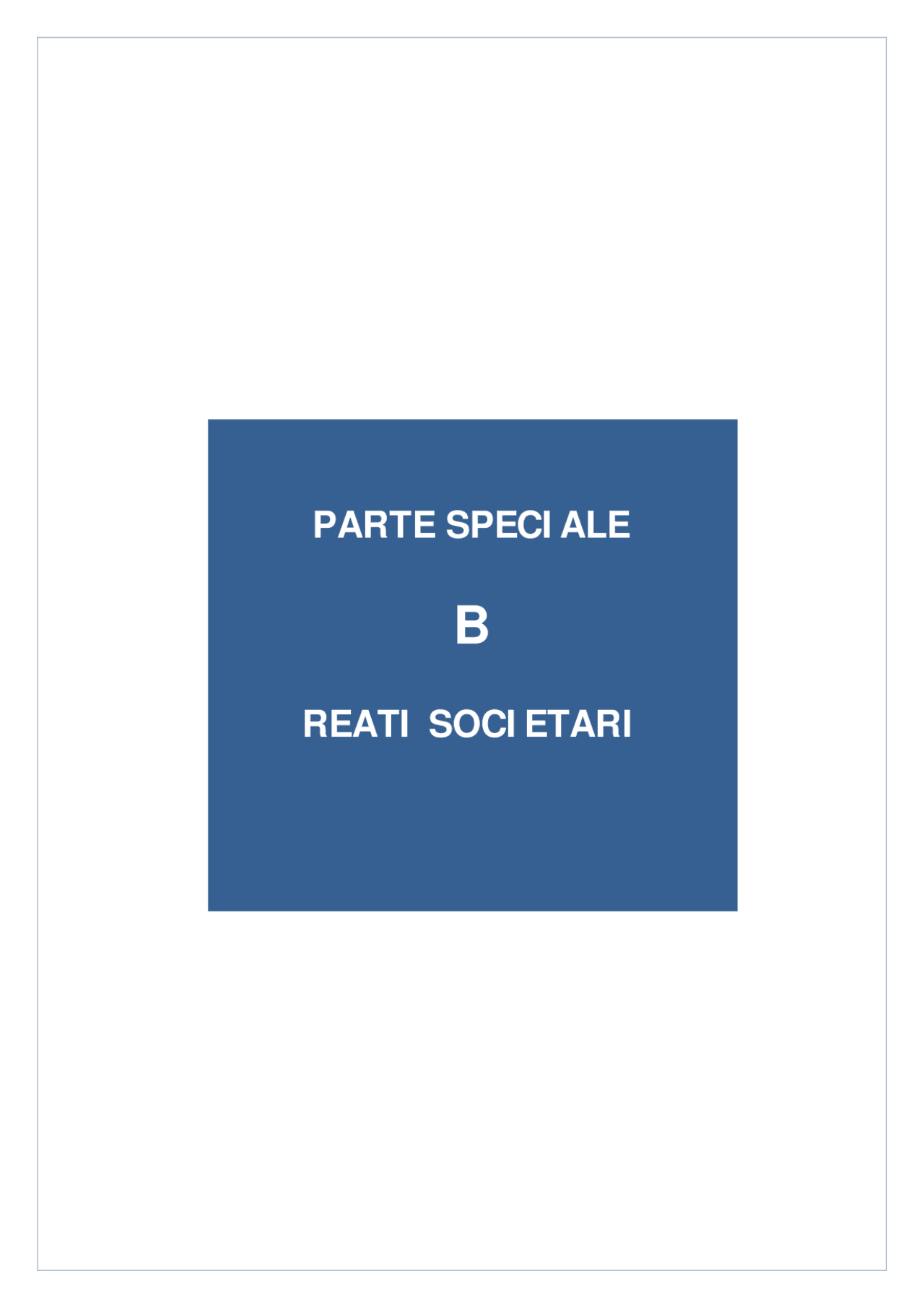 Reati Societari Parte Speciale Docsity