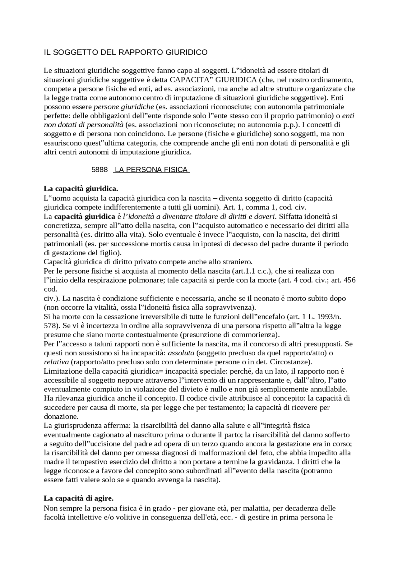 Esame Di Diritto Privato Docsity