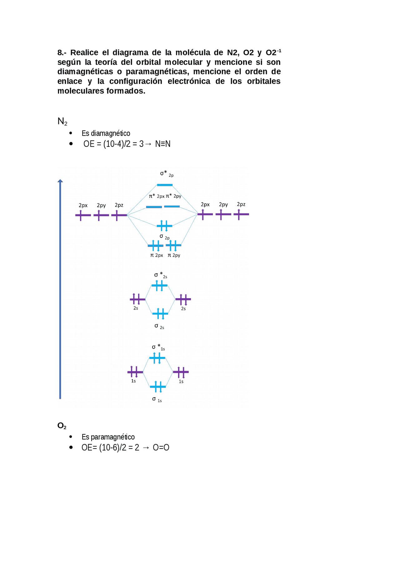 EJERCICIOS DE TEV Y TOM | Ejercicios de Química - Docsity