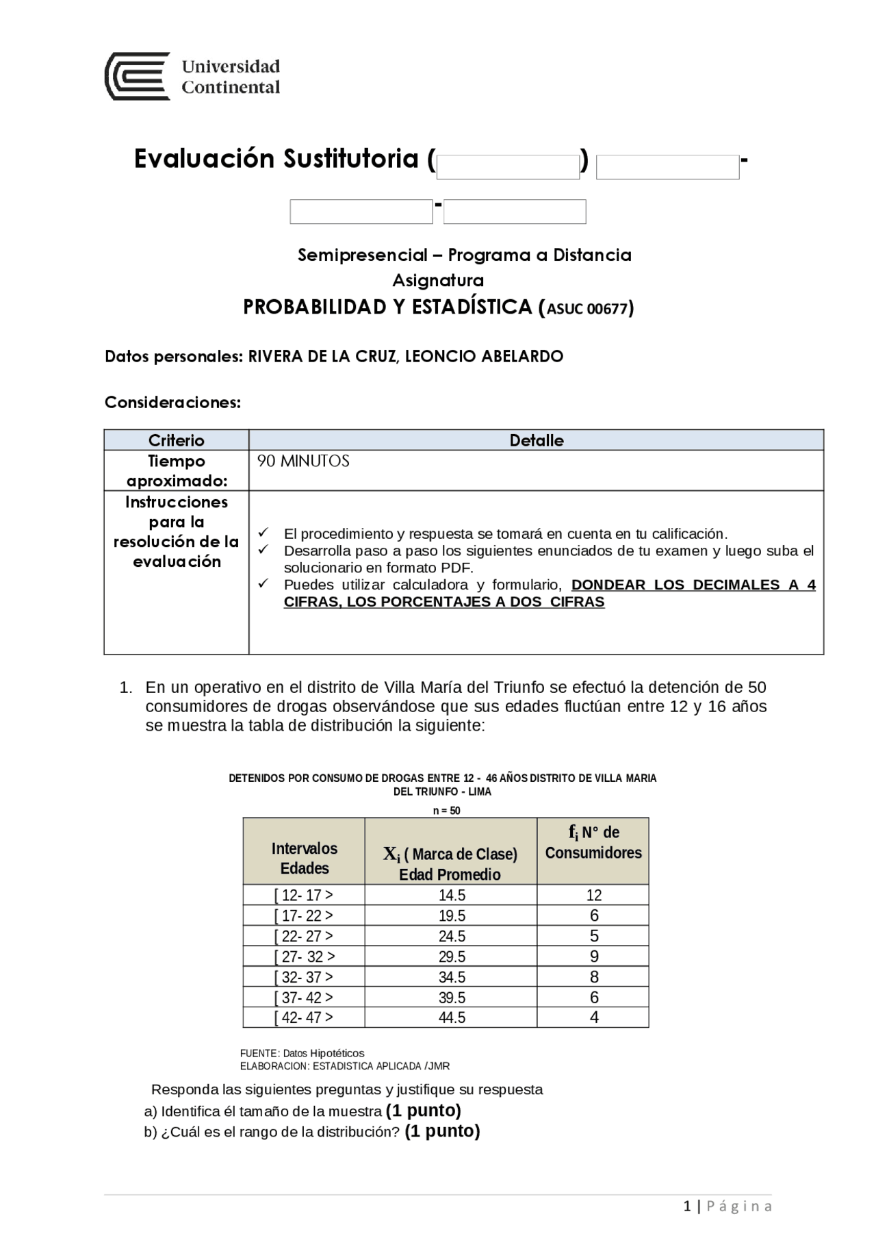 Probabilidad Y Estadística - Docsity