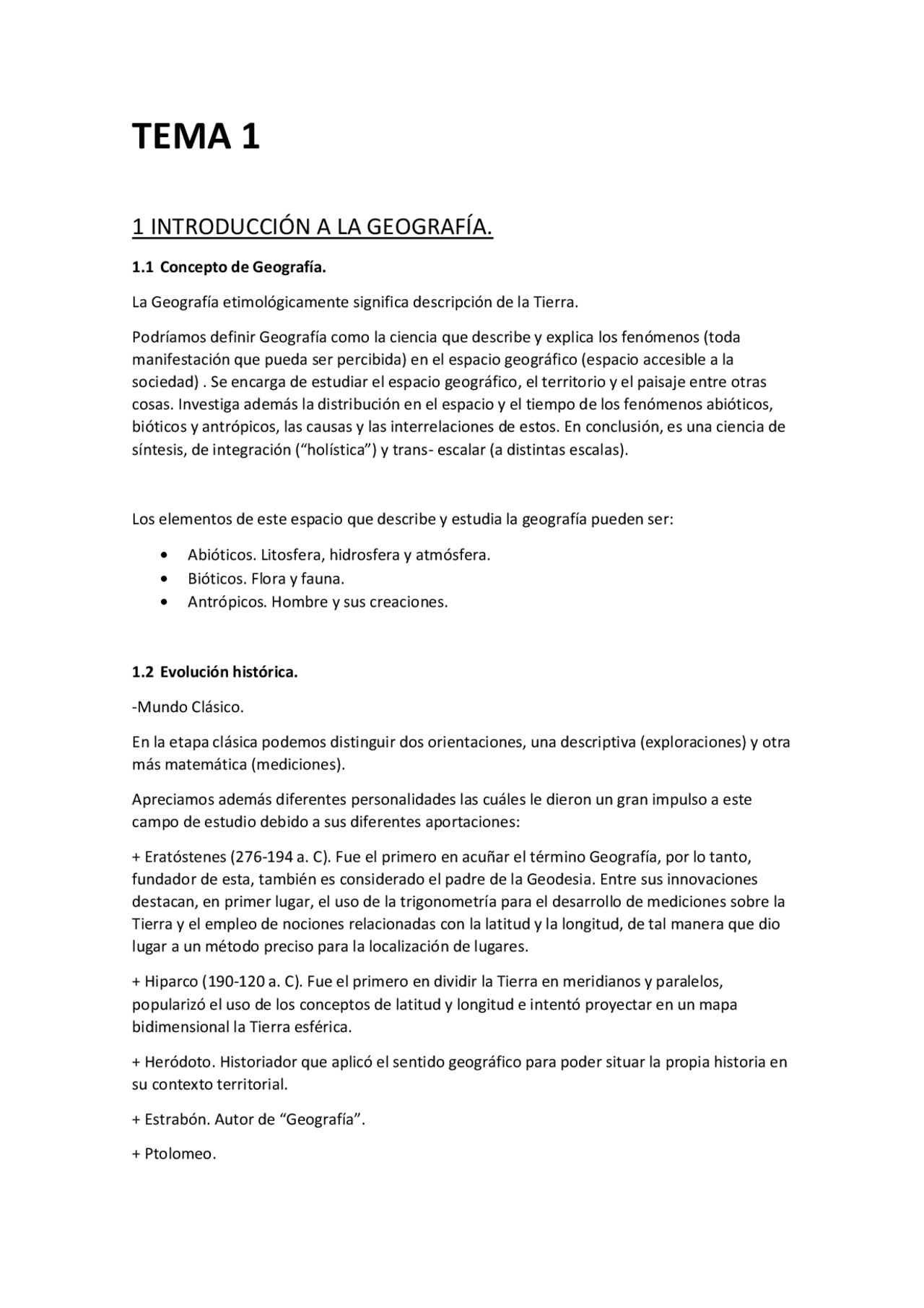 Geografía Física y Humana - Docsity