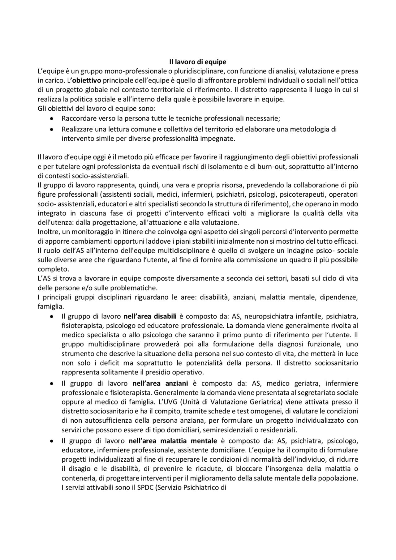 Riassunto Utile Per Esame Di Stato Assistenti Sociali Albo B Docsity