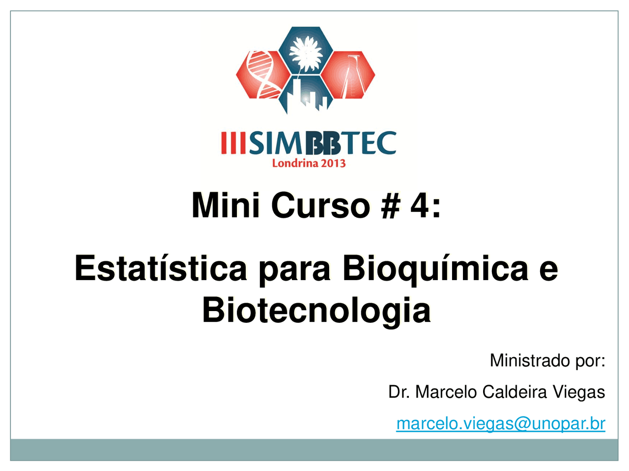 Minicurso Estatística Docsity