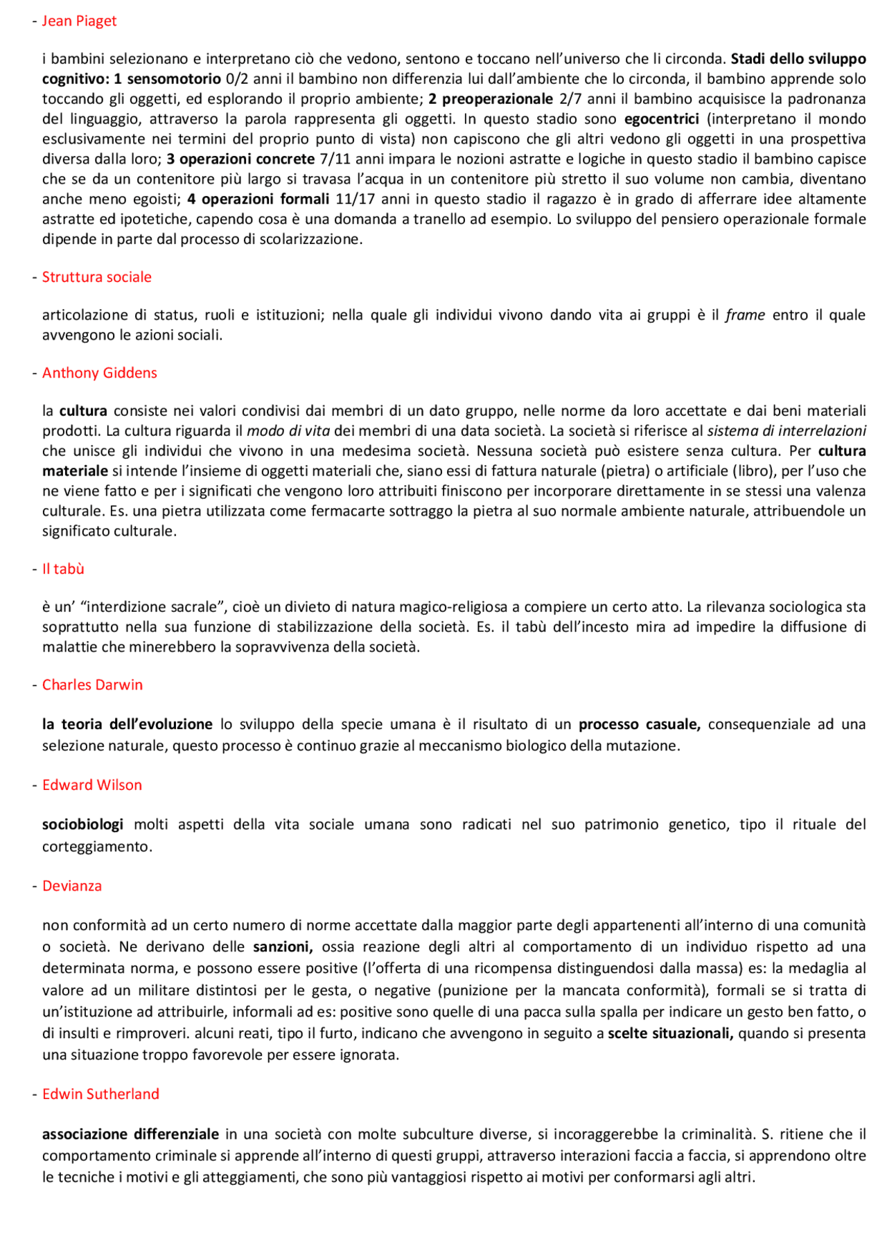 Nozioni Di Sociologia Docsity