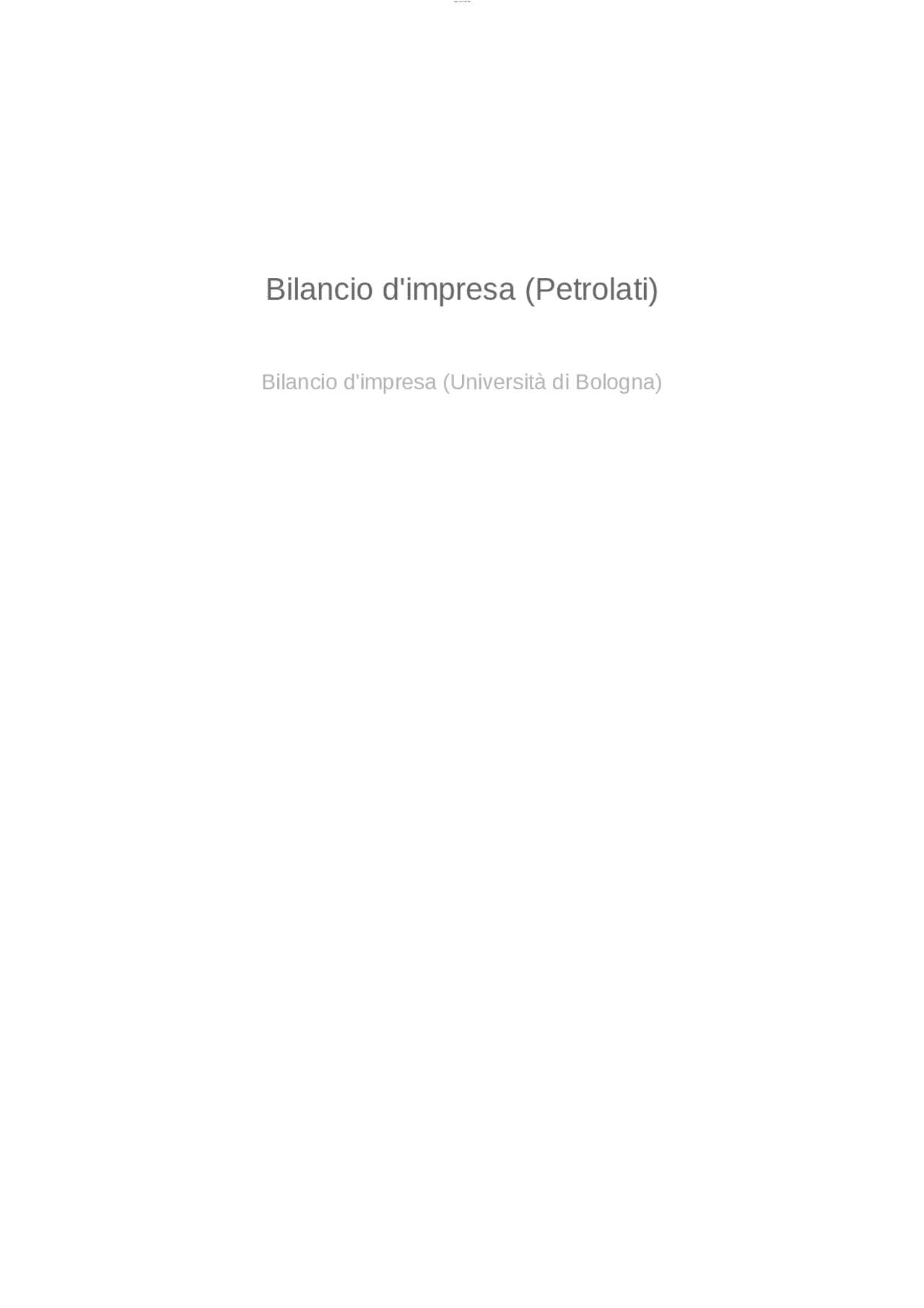 Analisi Di Bilancio Docsity