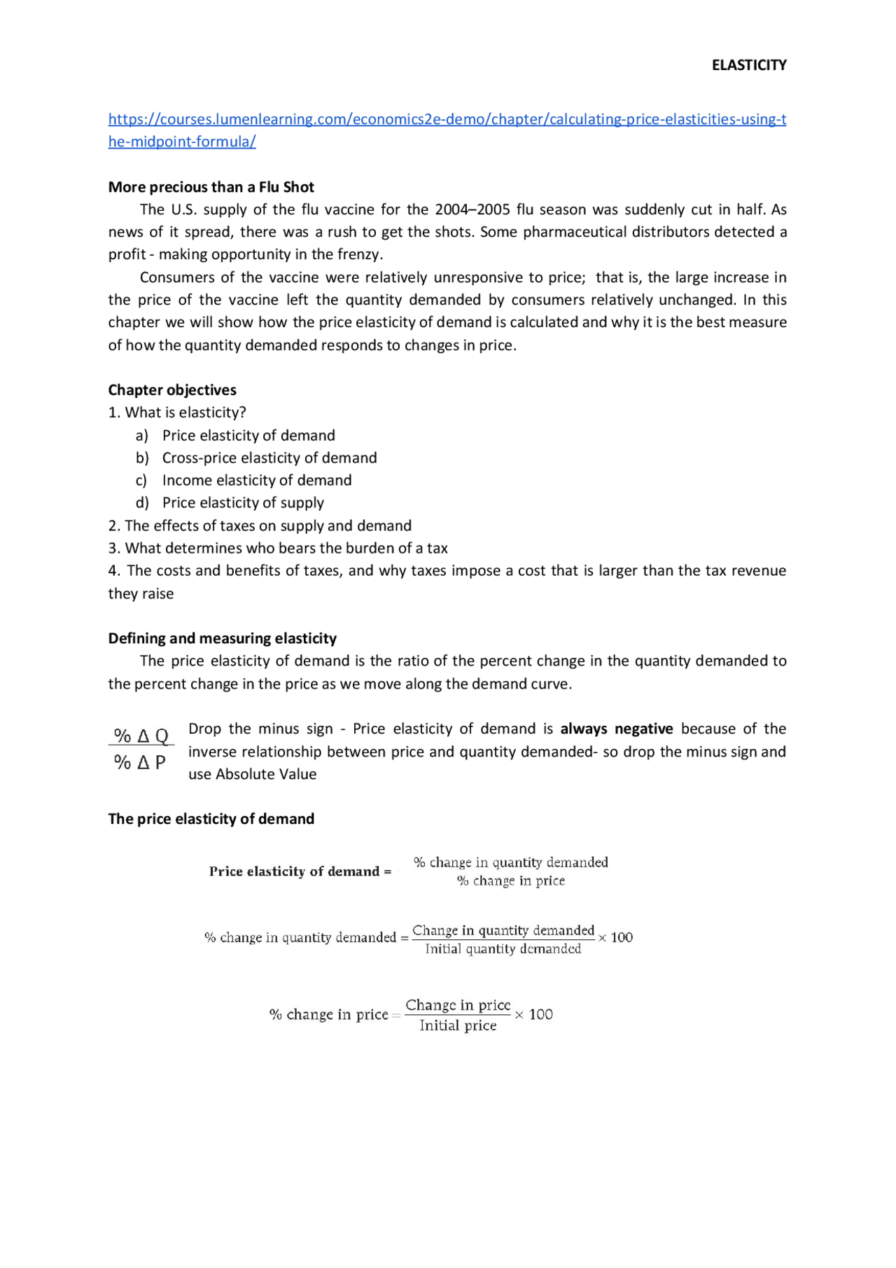 Elasticity Theory Document Docsity