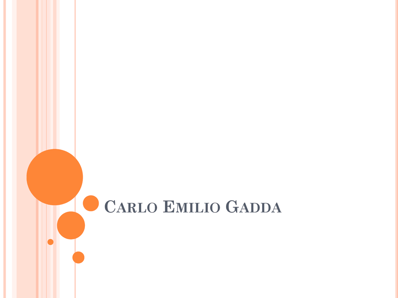 Gadda Vita E Opere Riassunto Docsity