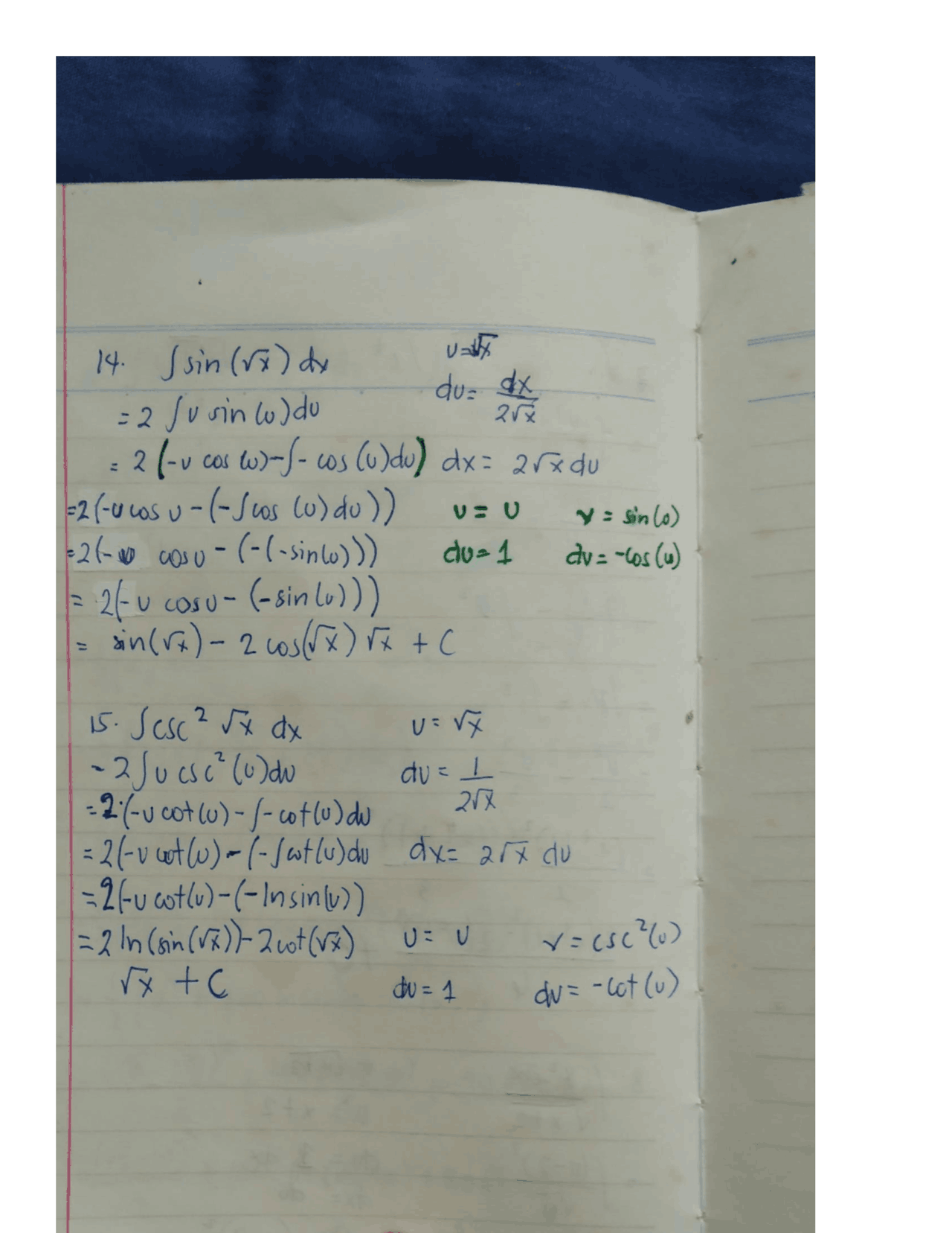 Calculus worksheet for basic Integration - Docsity