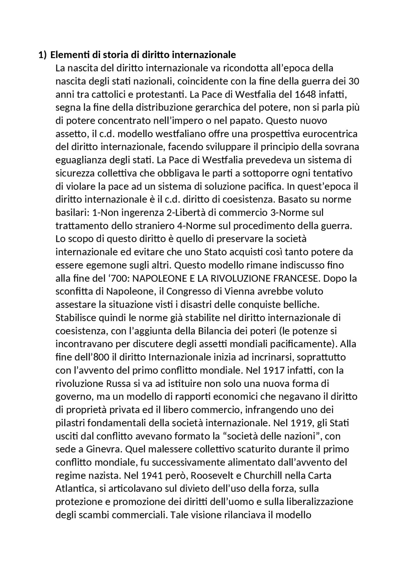 Internazionale Domande E Risposte Docsity