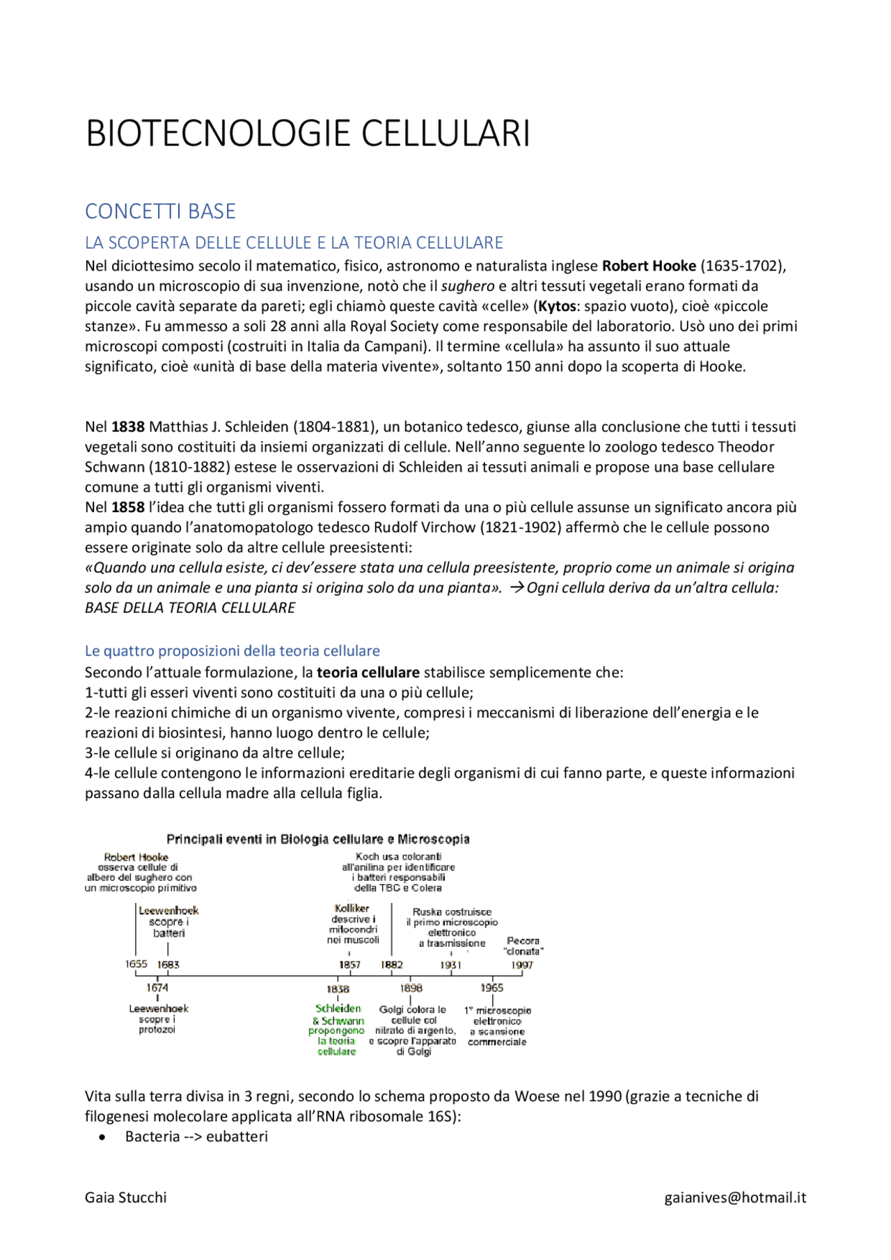 Dispensa Di Biotecnologie Cellulari Docsity
