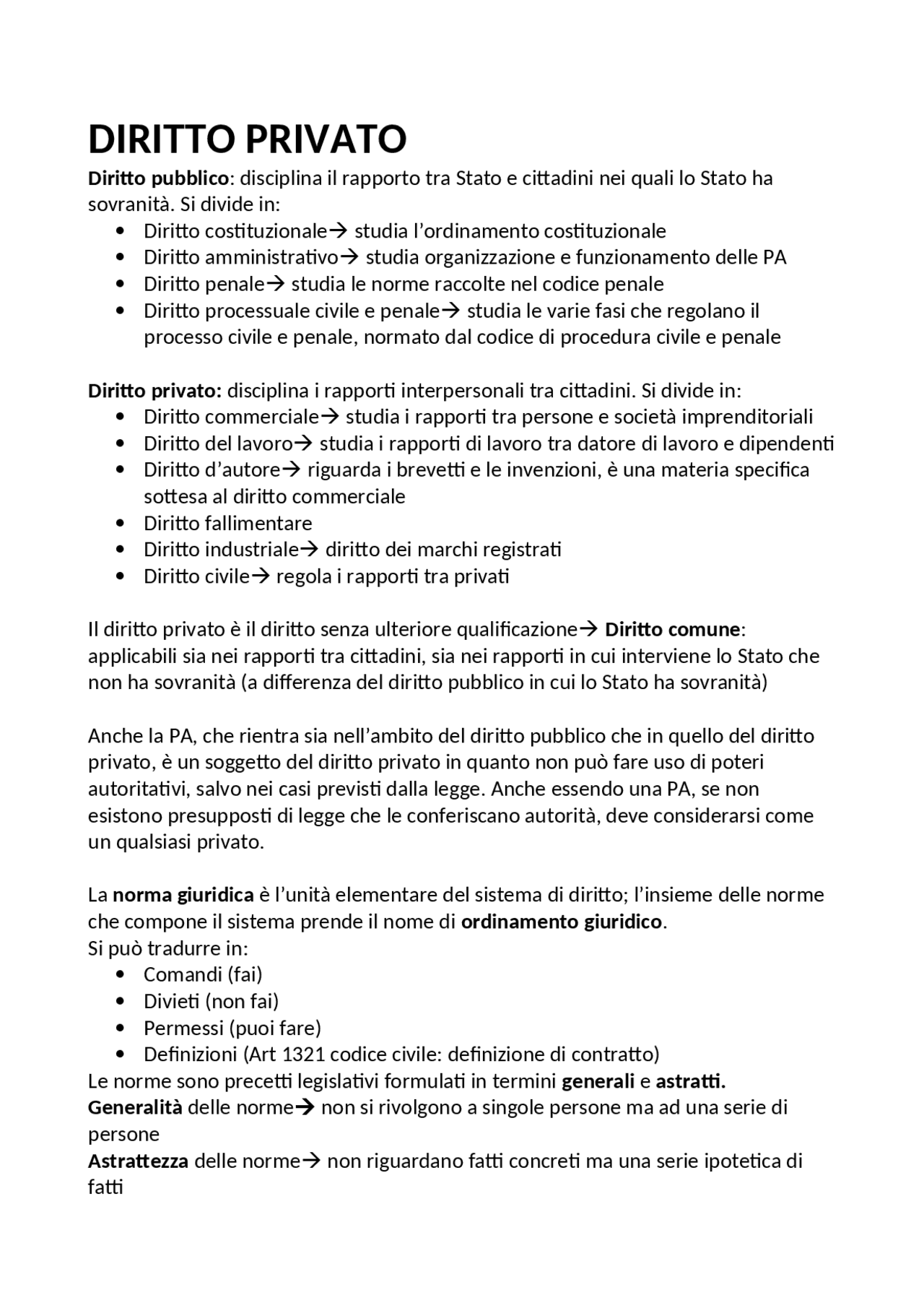 Appunti Di Diritto Privato Galgano Docsity