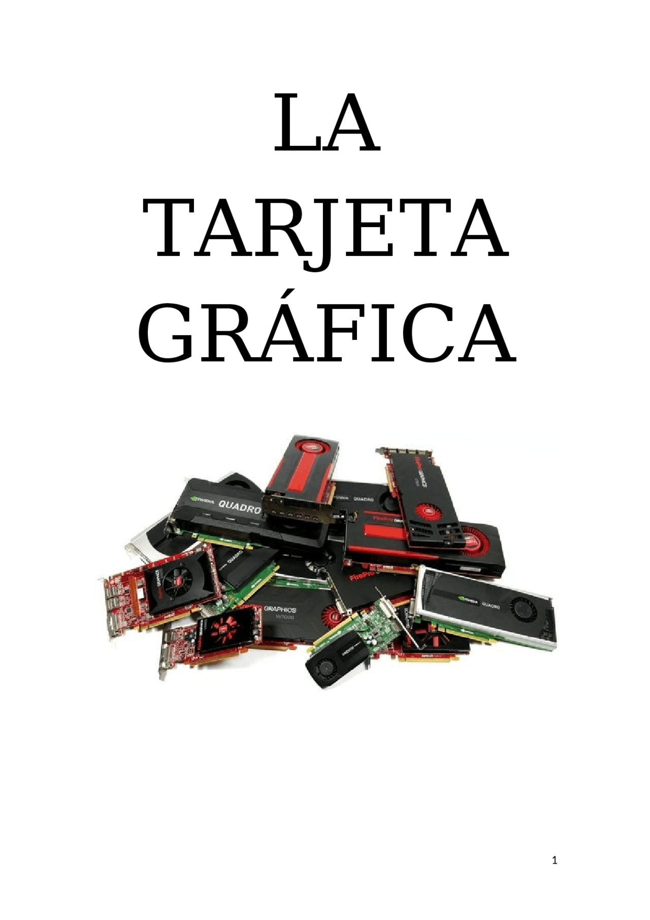 Trabajo de la tarjeta gráfica - Docsity